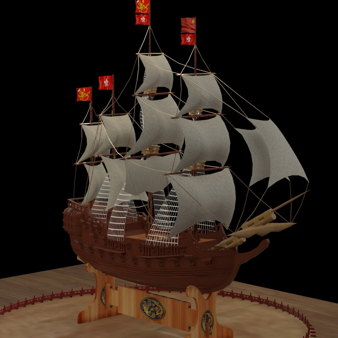 Chinese Sail Ship 3D Model - TurboSquid 1995976
