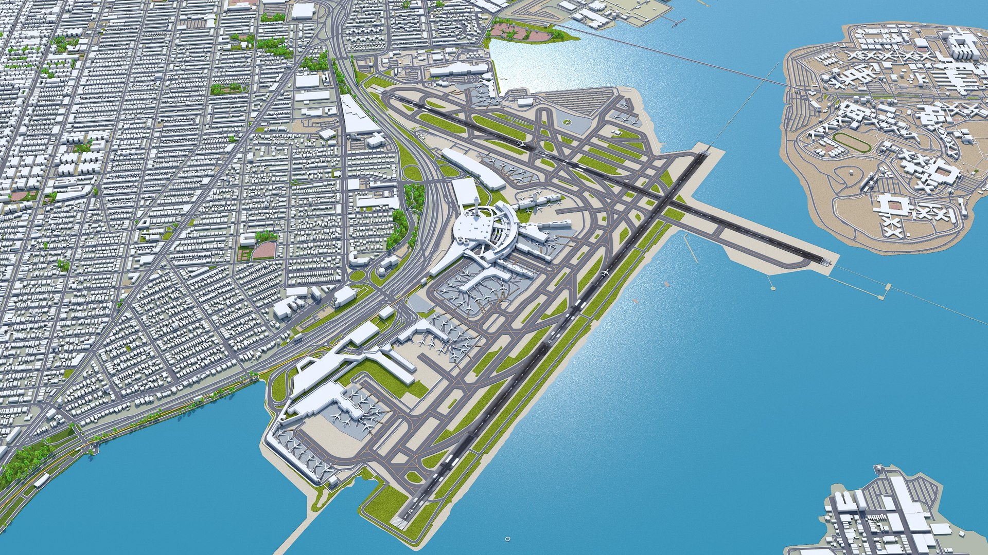 New York LaGuardia Airport Model - TurboSquid 2005516