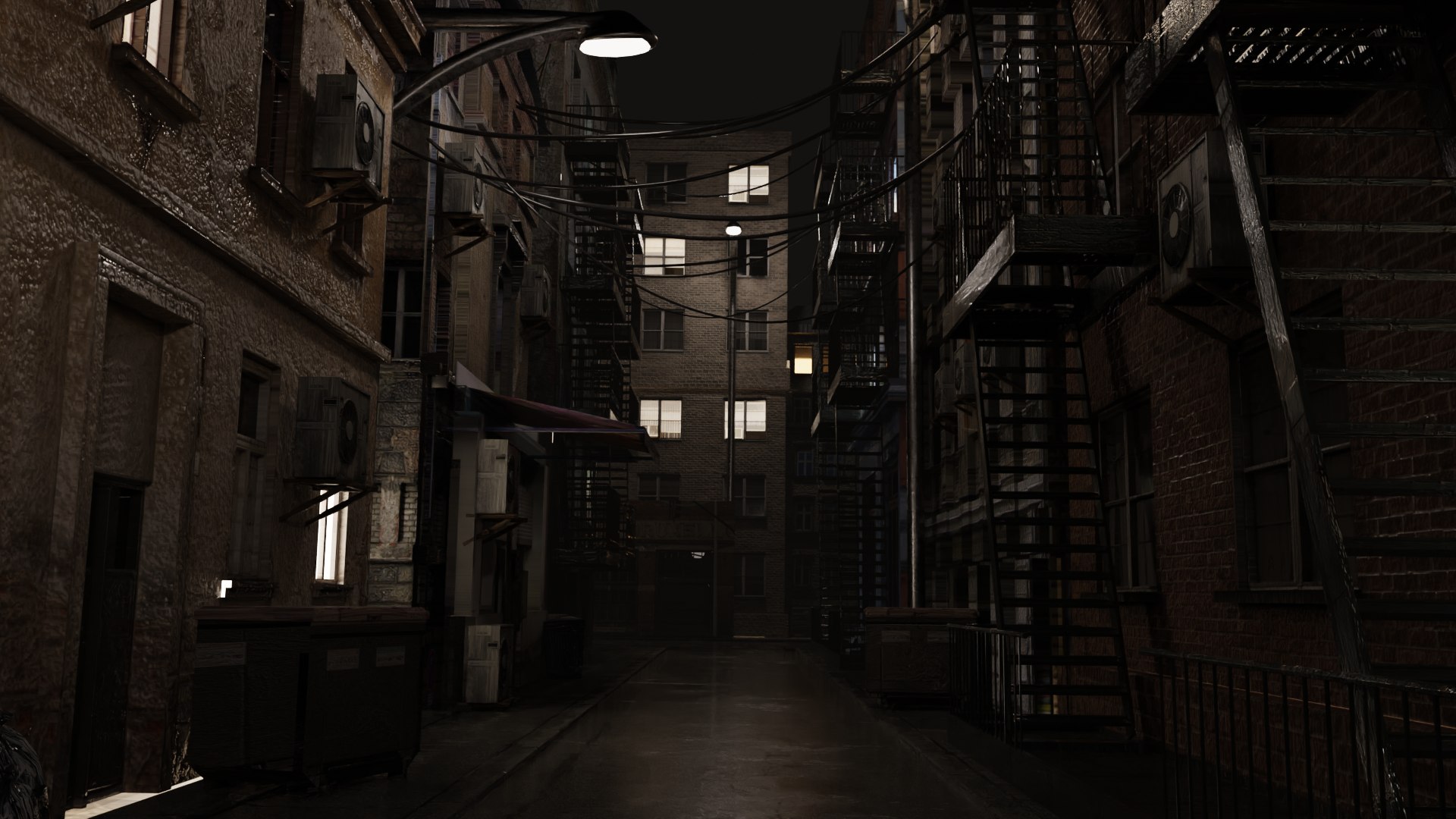 New York Alley Scene 3D Model - TurboSquid 1859483