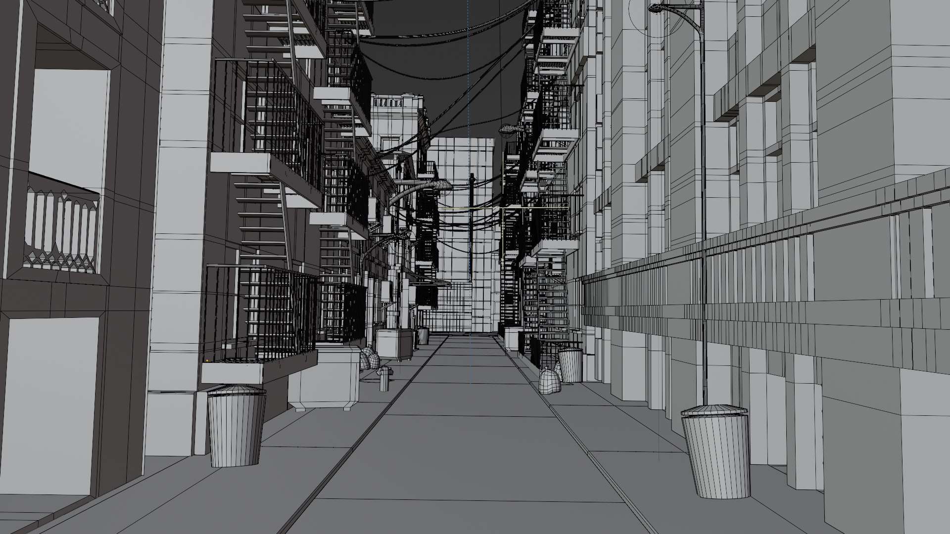 New York Alley Scene 3D Model - TurboSquid 1859483