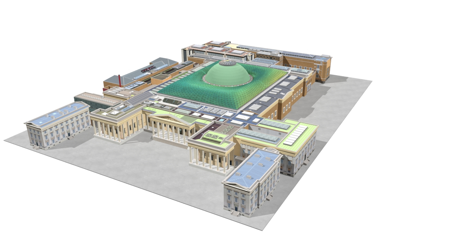 3D British Museum London Building - TurboSquid 1337928