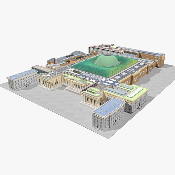 modelo 3d El edificio del Museo británico de Londres (1) - TurboSquid ...