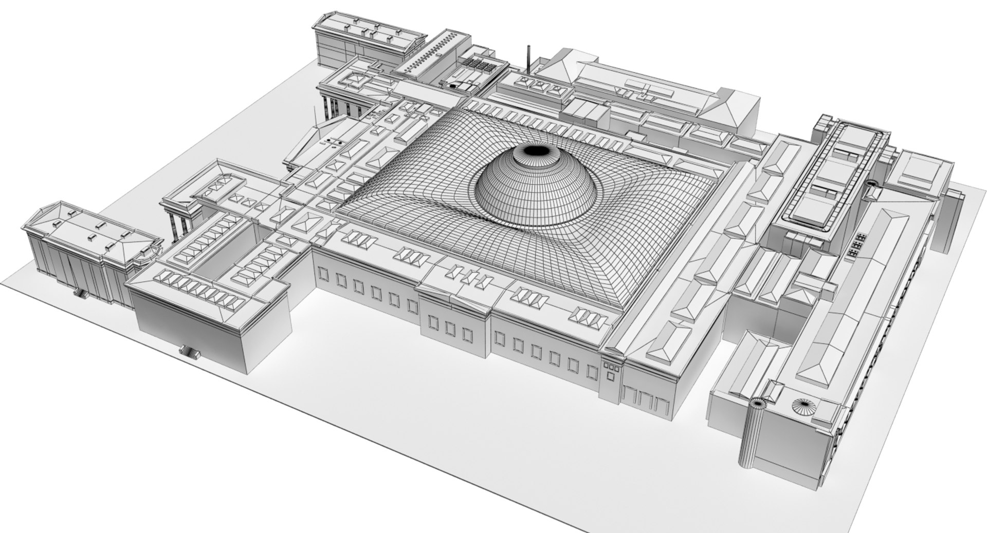 3D British Museum London Building - TurboSquid 1337928