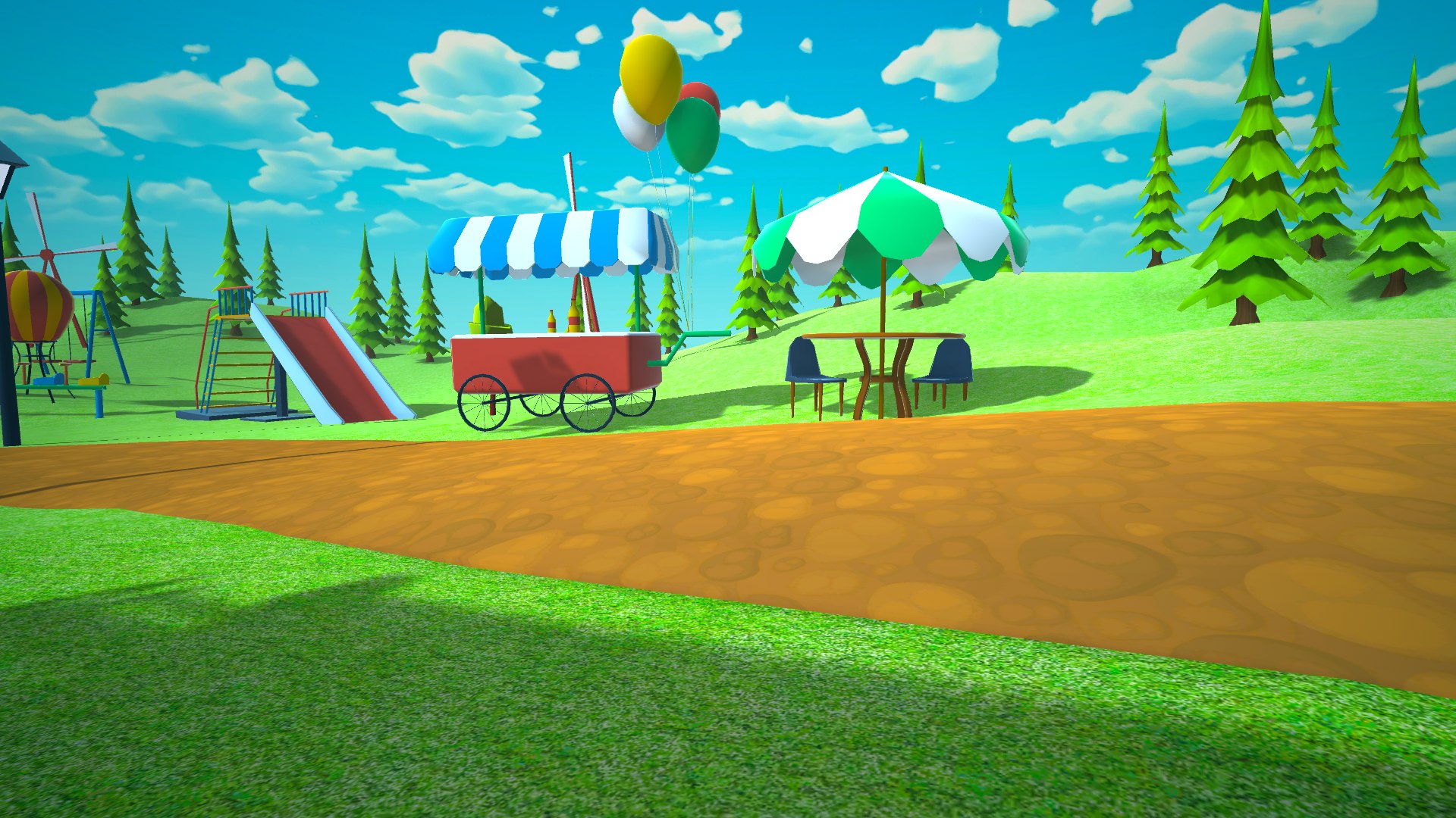 3D Model 3D Stylized Children Park - TurboSquid 1996024