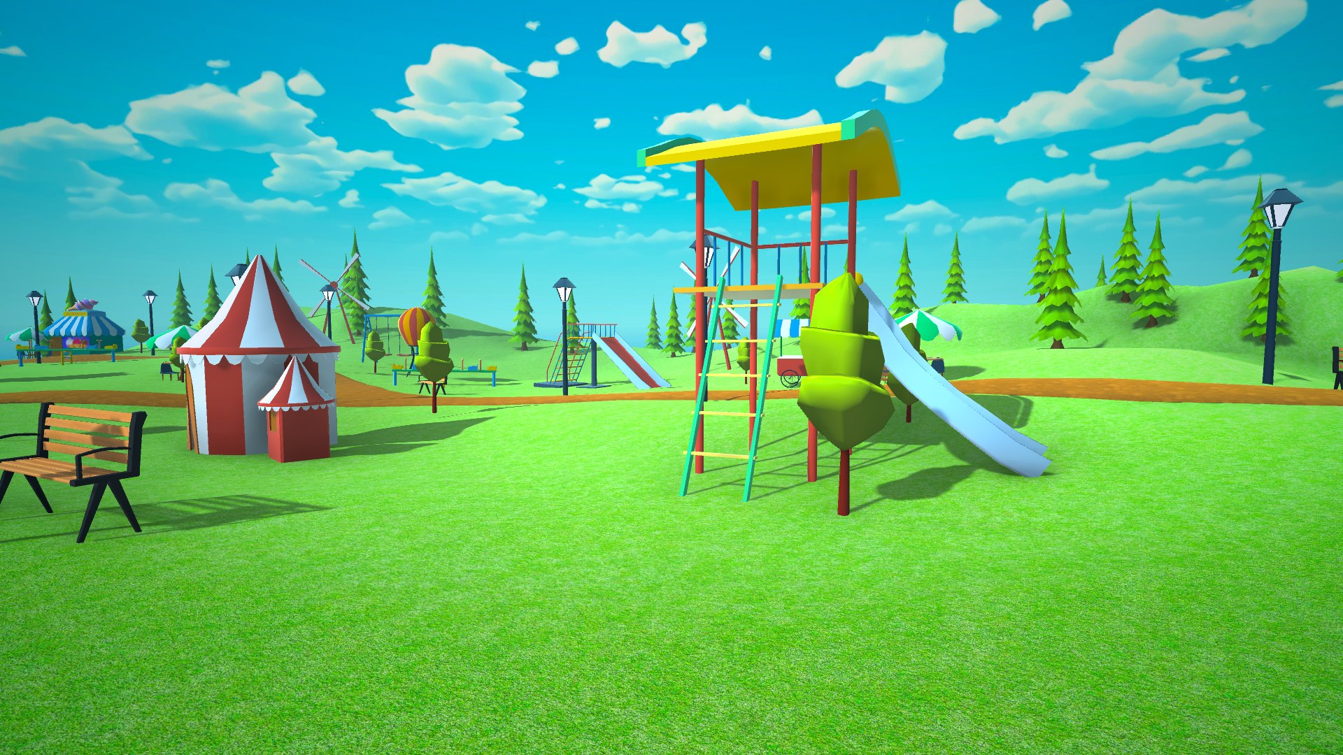 3D Model 3D Stylized Children Park - TurboSquid 1996024