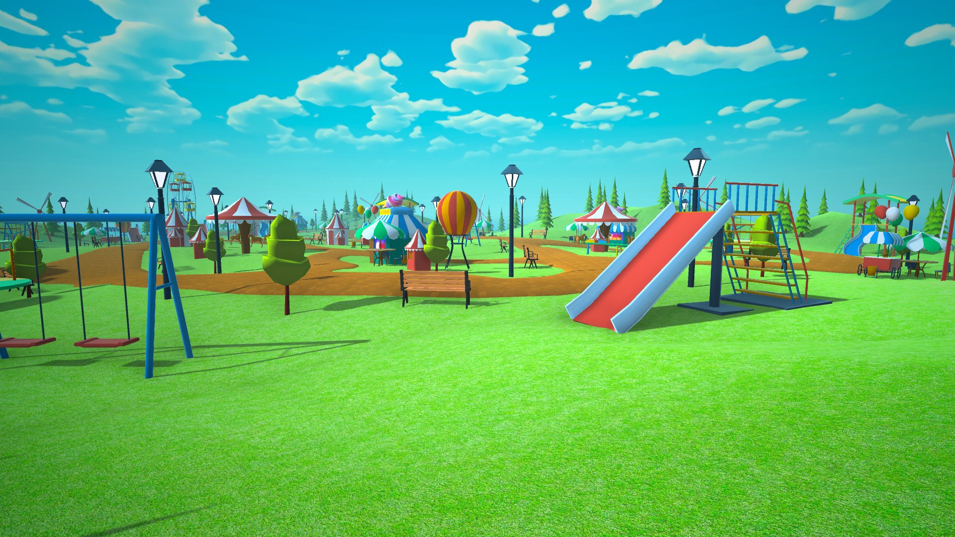 3D Model 3D Stylized Children Park - TurboSquid 1996024
