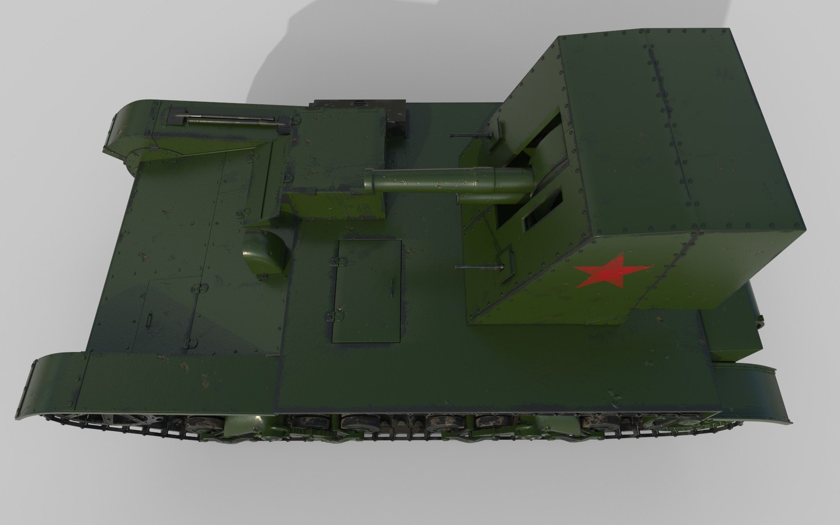 Soviet Tank Su-26 Model - TurboSquid 1378420