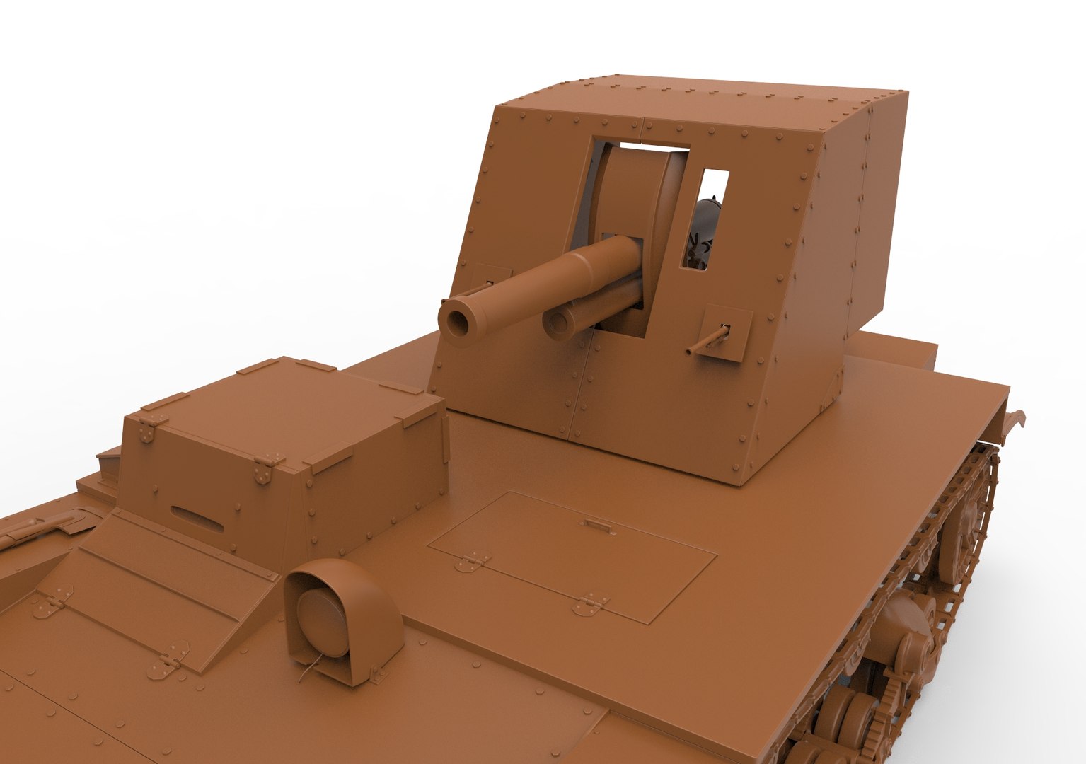 Soviet Tank Su-26 Model - TurboSquid 1378420