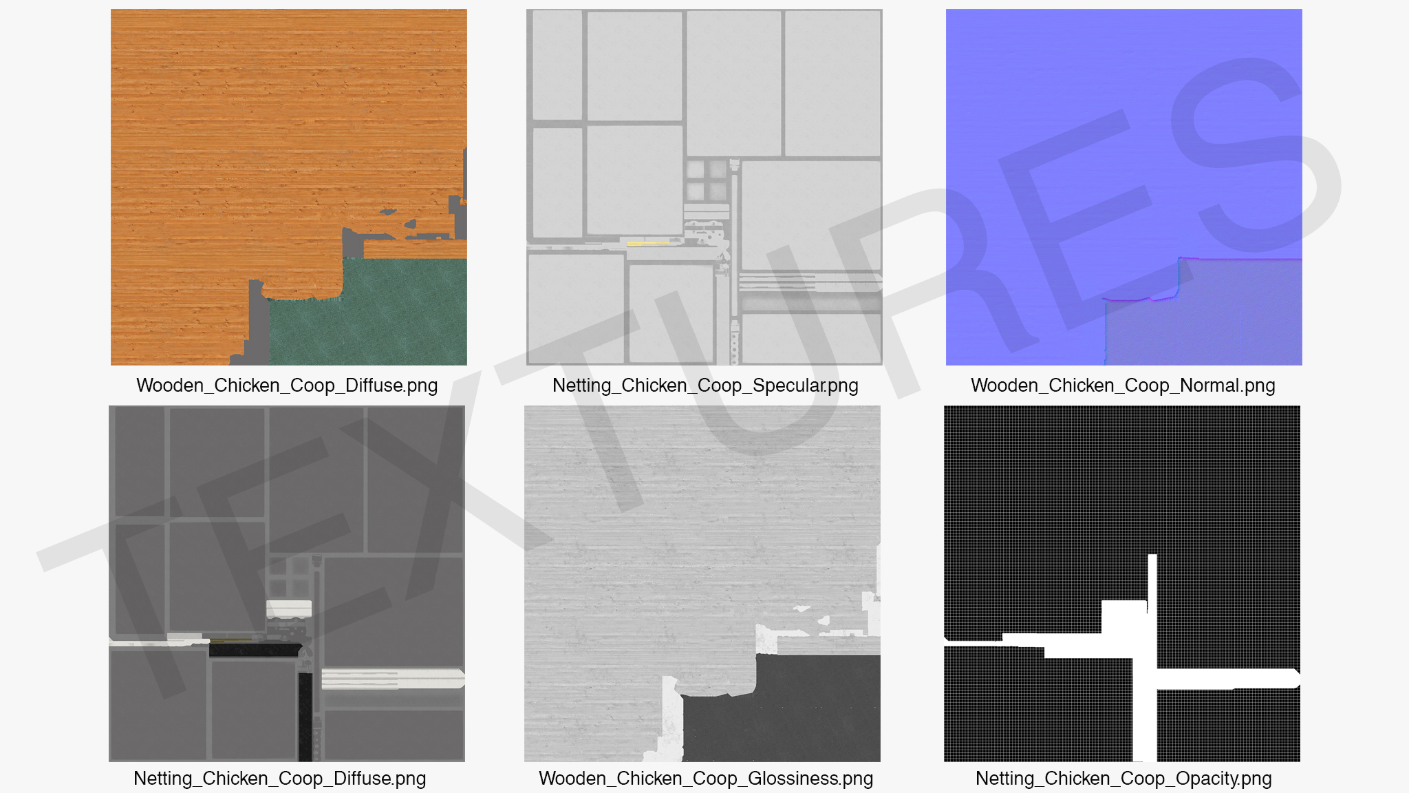 3D Wooden Chicken Coop For Up To 6 Chickens - TurboSquid 1815136