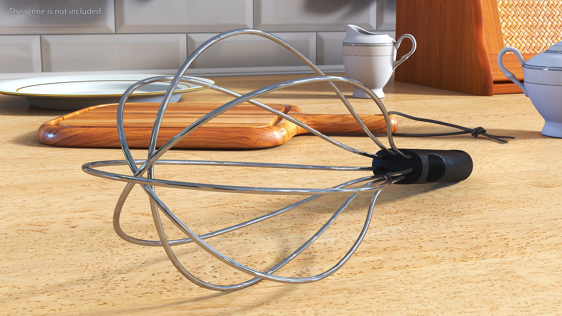 3D Balloon Whisk Black - TurboSquid 2146490