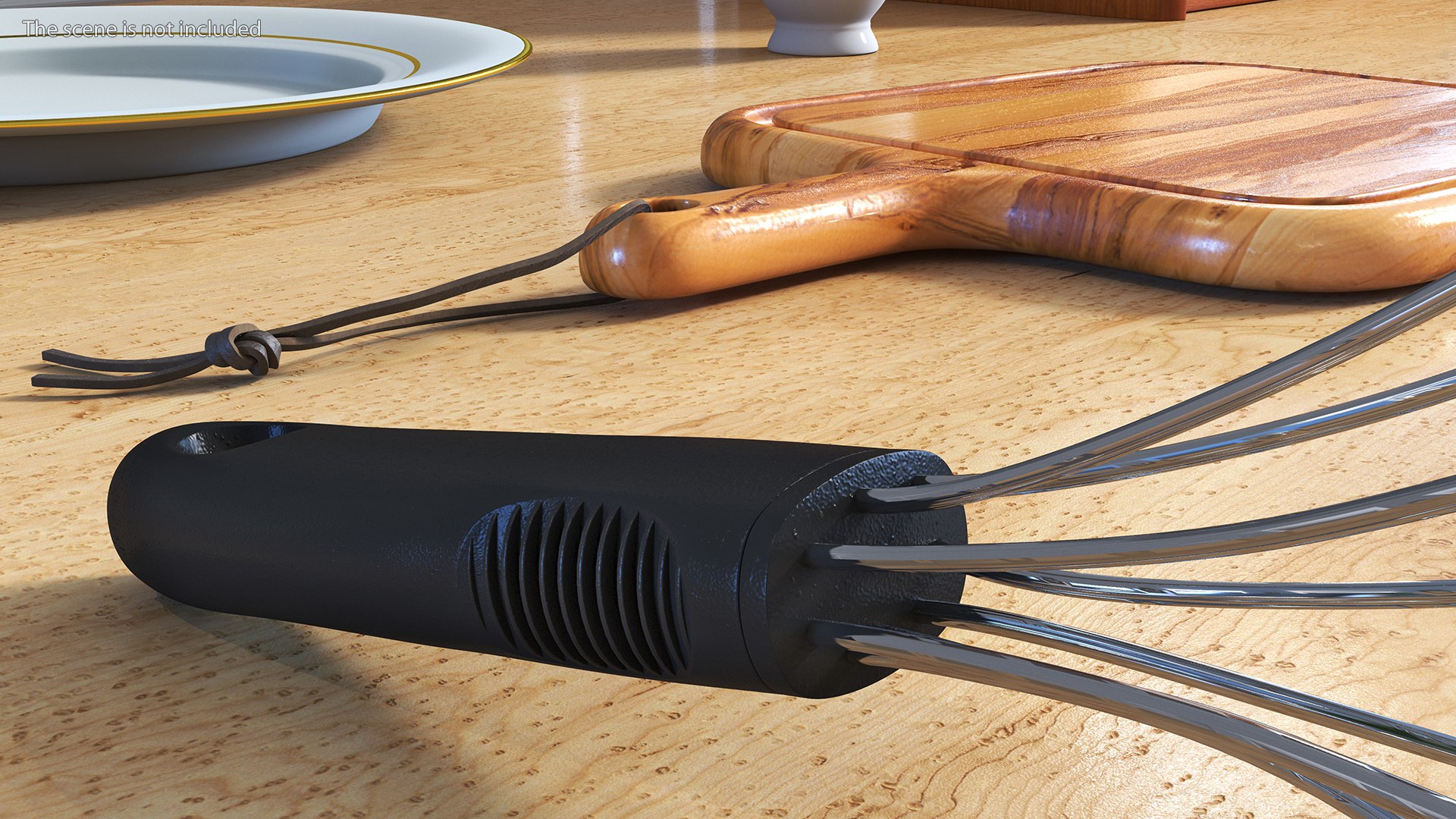 3D Balloon Whisk Black - TurboSquid 2146490