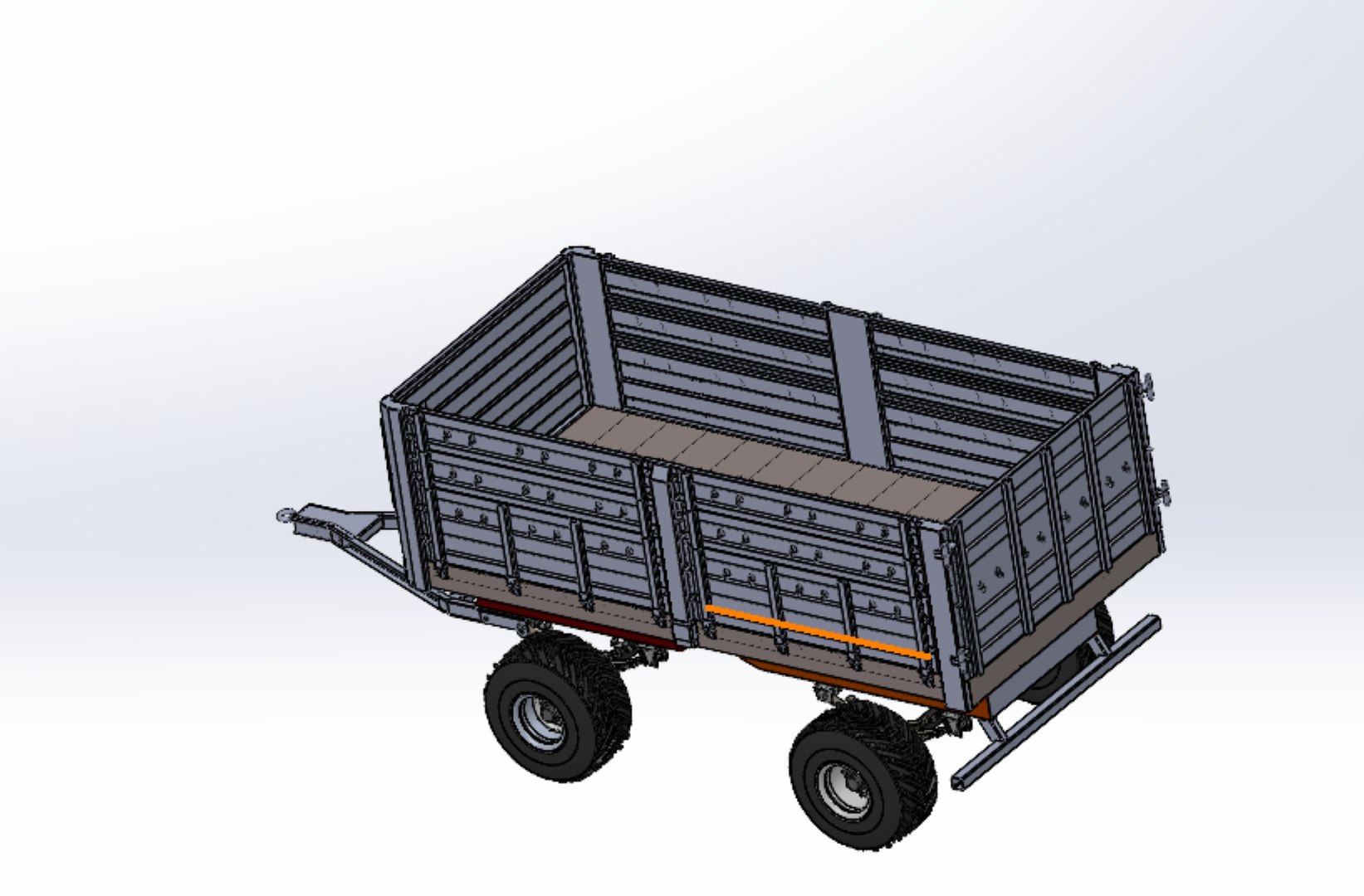 6 Tons Capacity Cargo Trailer 3D Model - TurboSquid 2228830