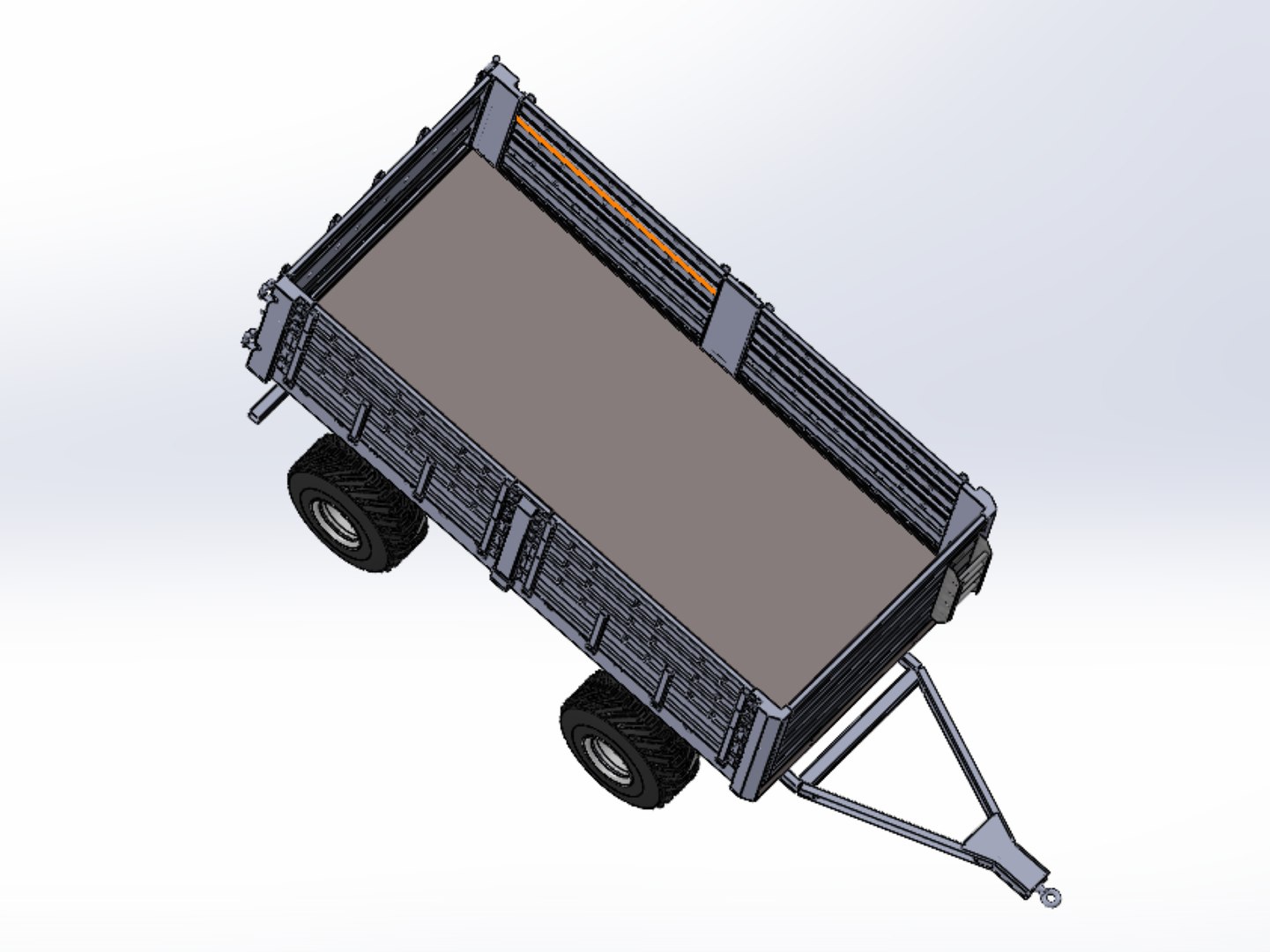 6 Tons Capacity Cargo Trailer 3D Model - TurboSquid 2228830