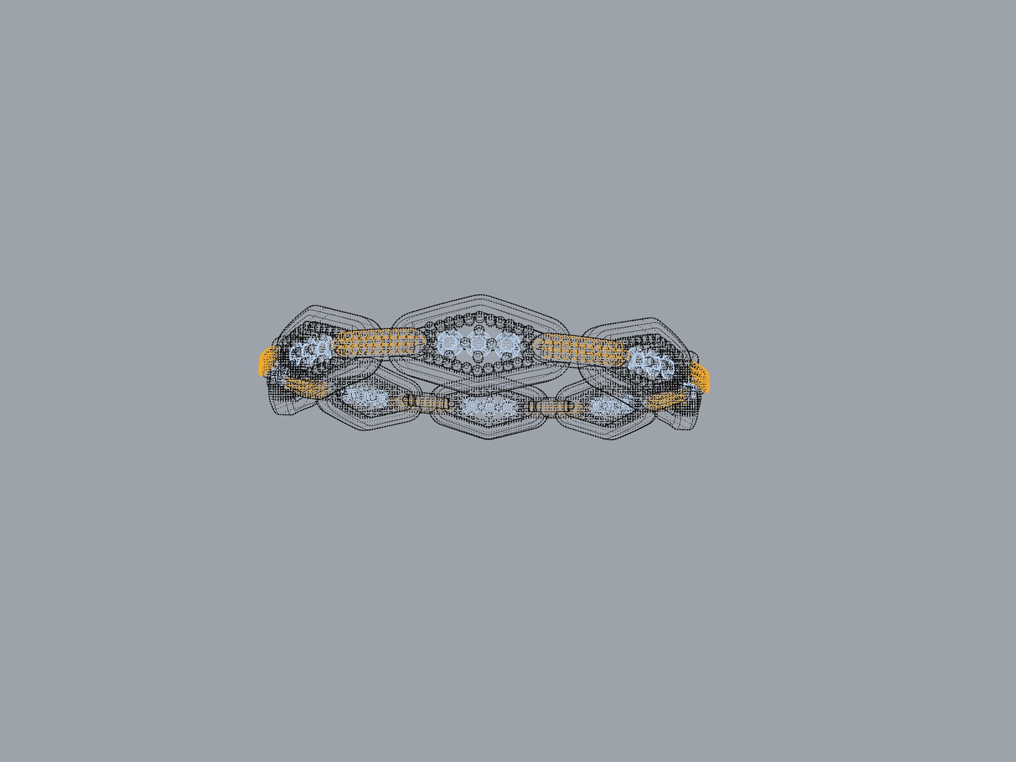 3D Diamond Chain Link Ring Model - TurboSquid 2324760