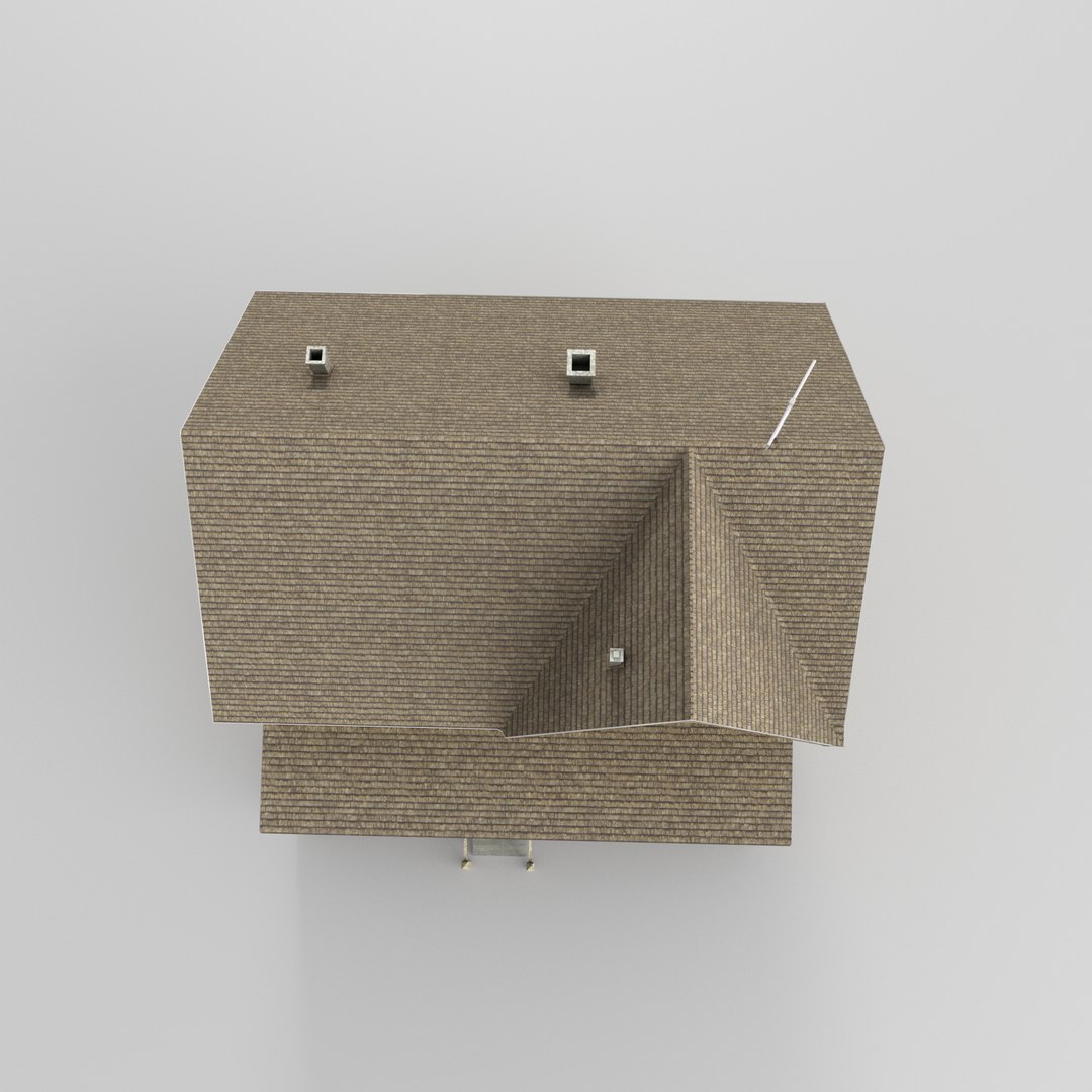 3d Model Rural House Building Asset