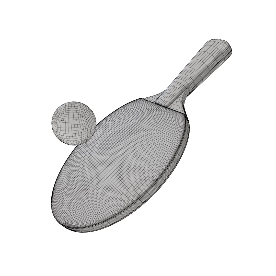 3D Ping Pong Paddle Model - TurboSquid 2180288