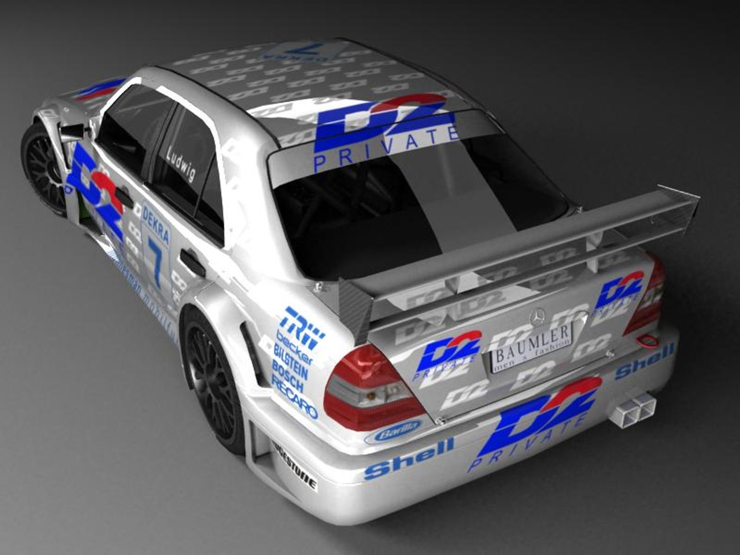 3d Model Mercedes-benz C Amg Dtm
