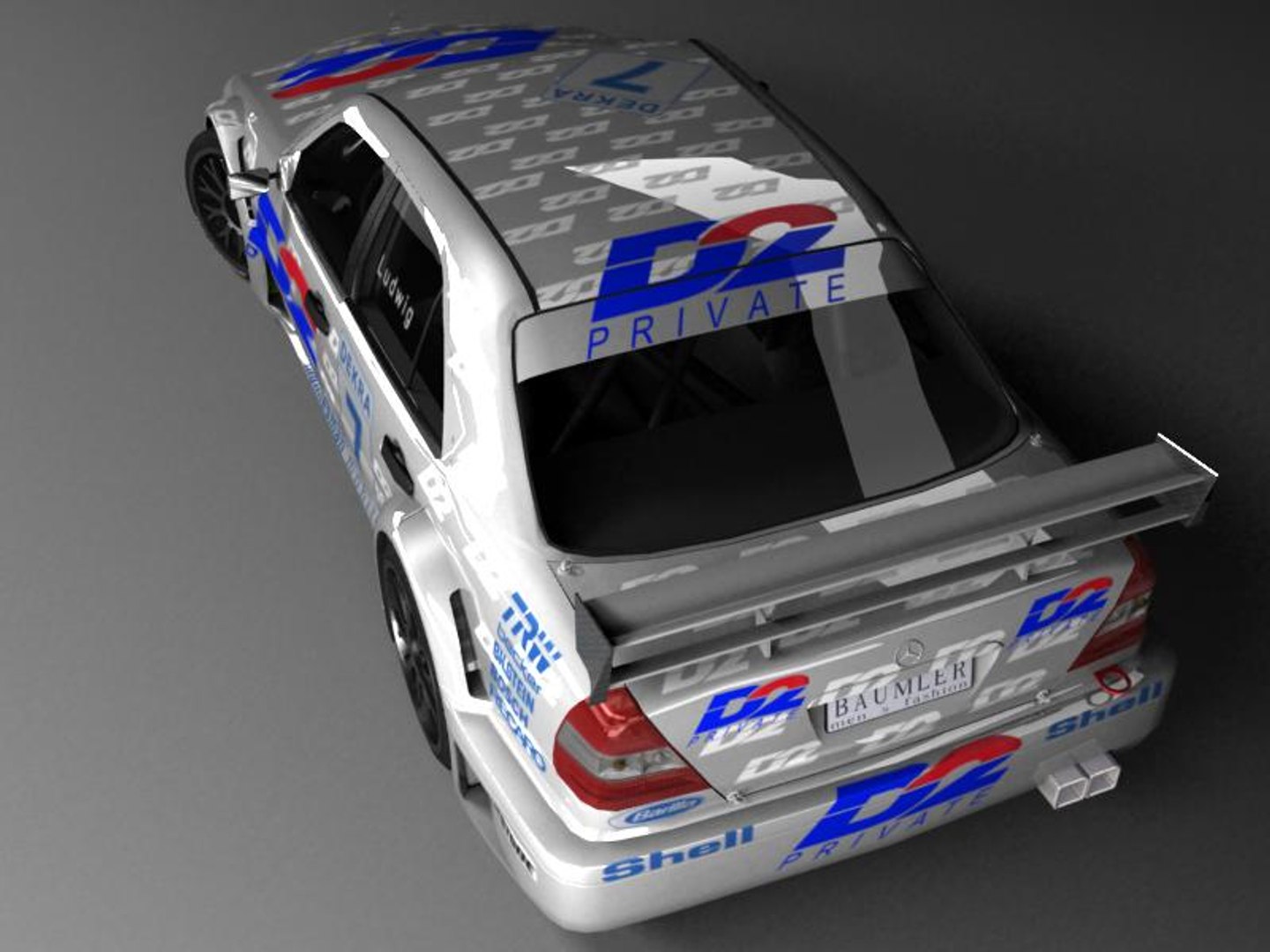 3d Model Mercedes-benz C Amg Dtm