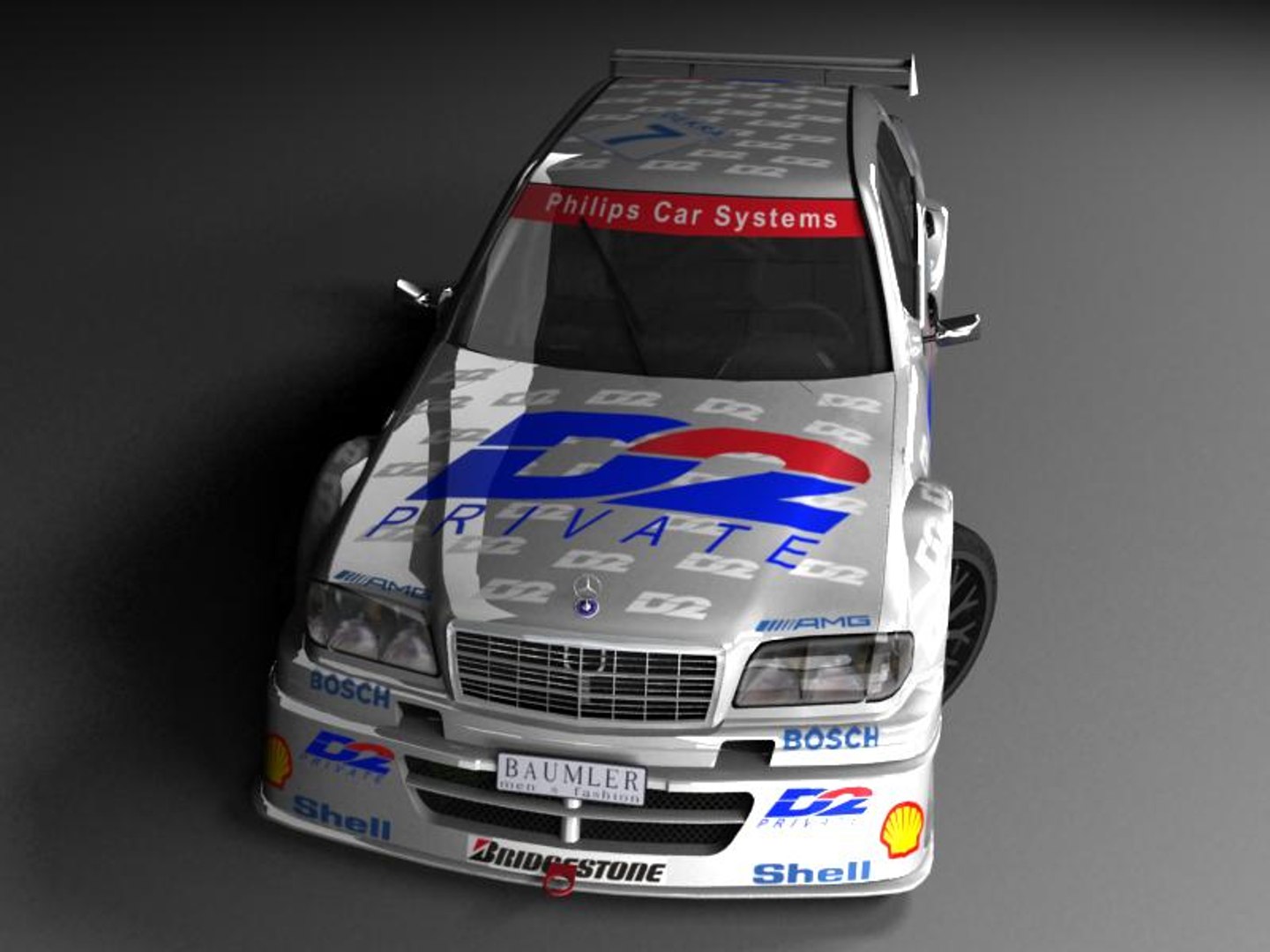 3d Model Mercedes-benz C Amg Dtm