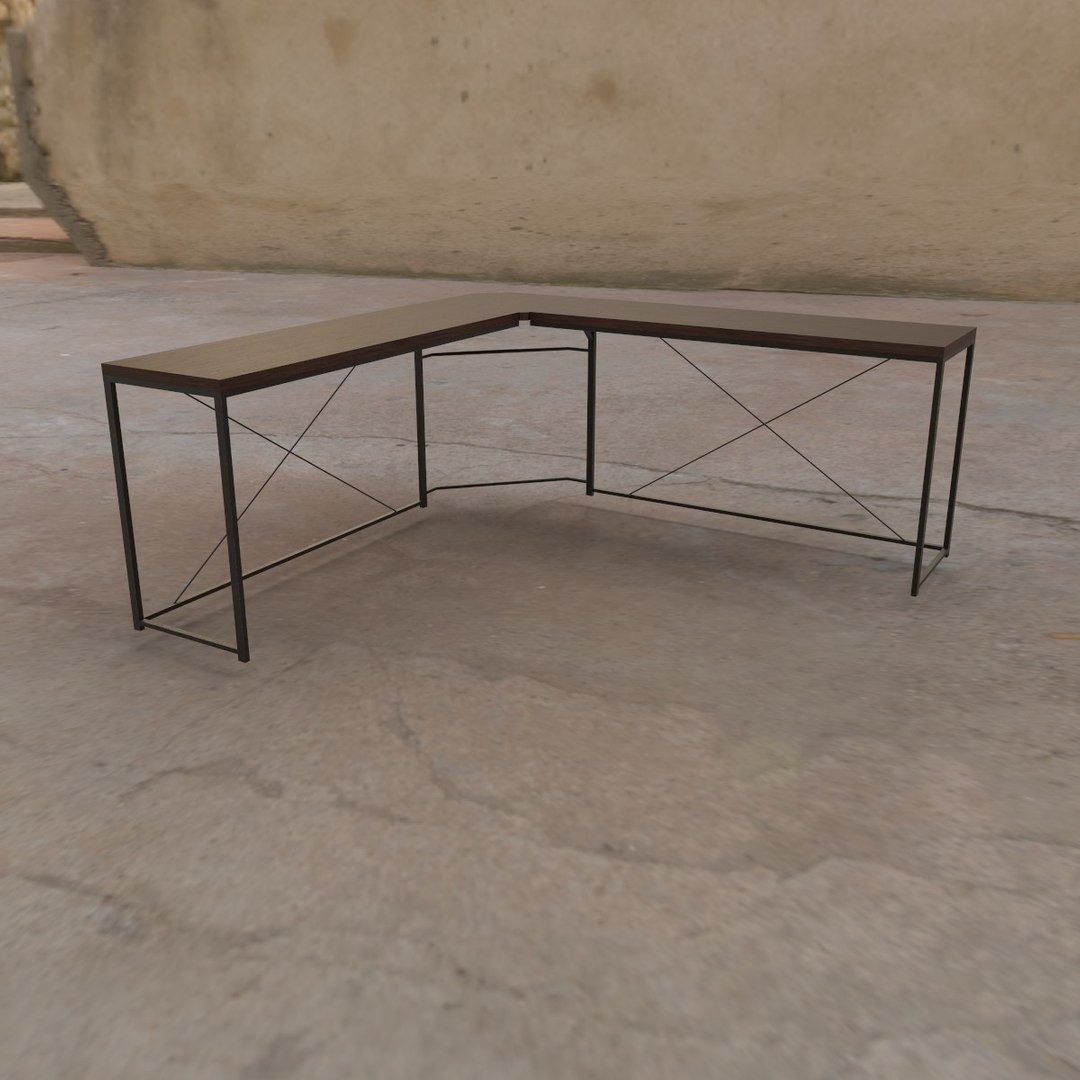 3D Modern Desk Game Ready Model - TurboSquid 1815337