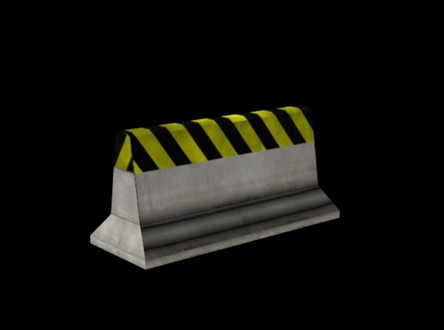3d Roadblock Road Block Model