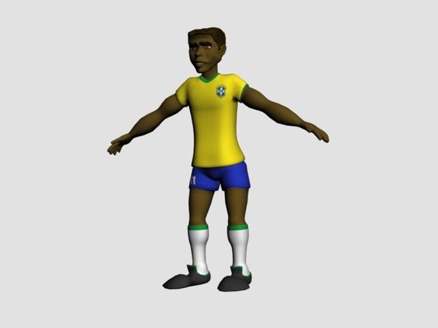 3d Soccer Player