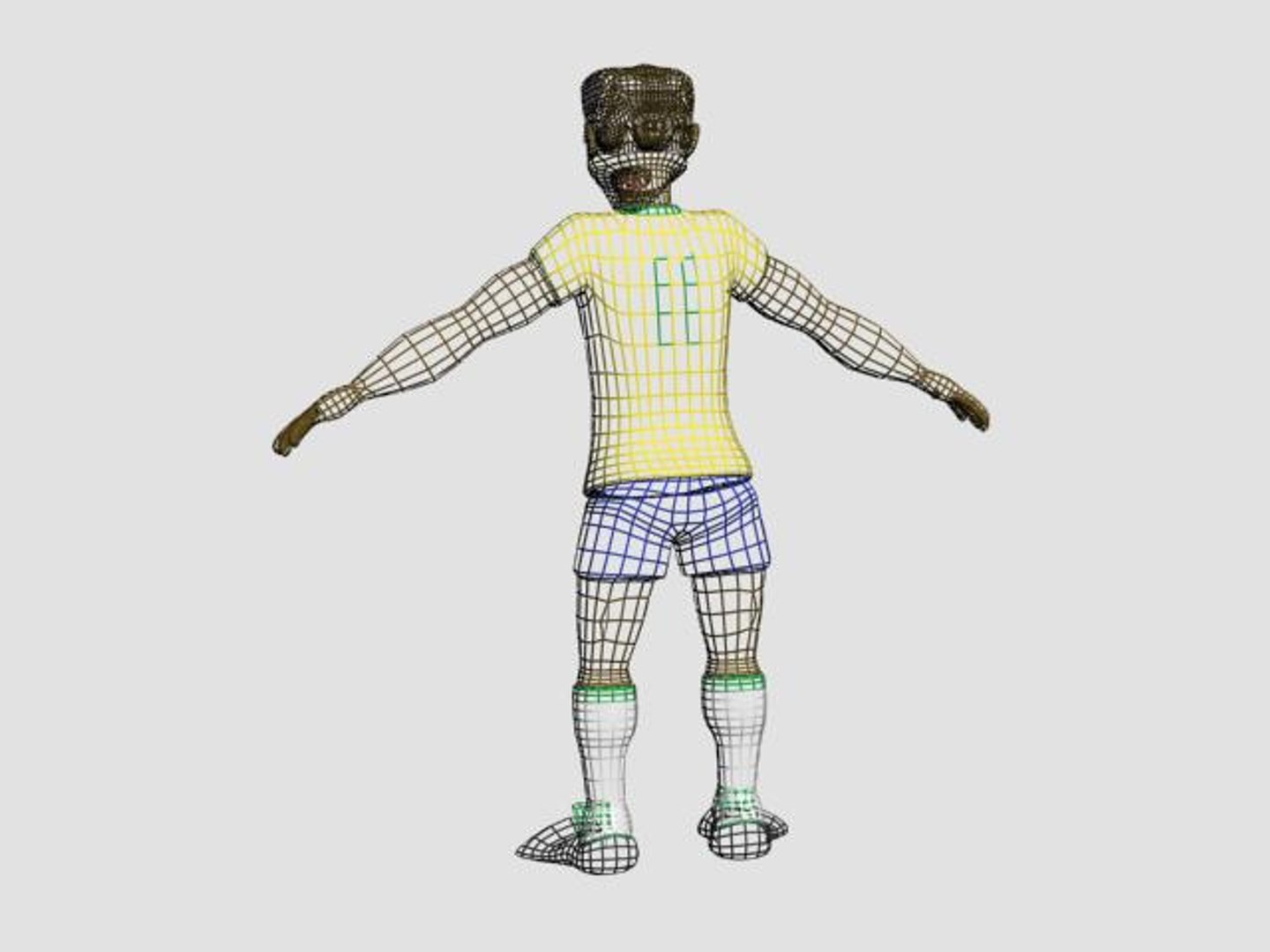 3d Soccer Player
