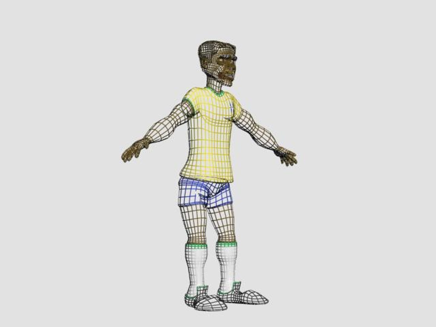 3d Soccer Player