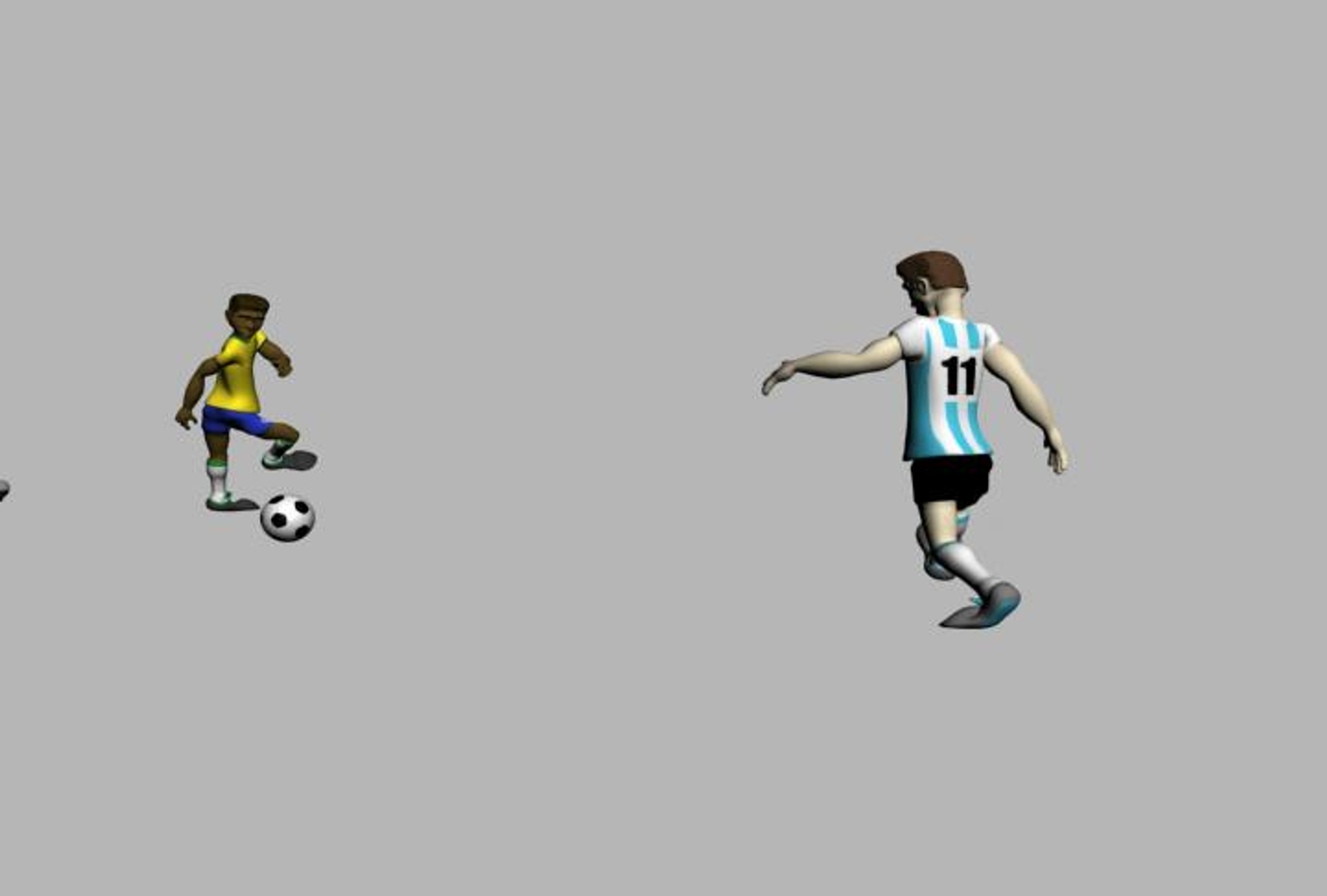 3d Soccer Player