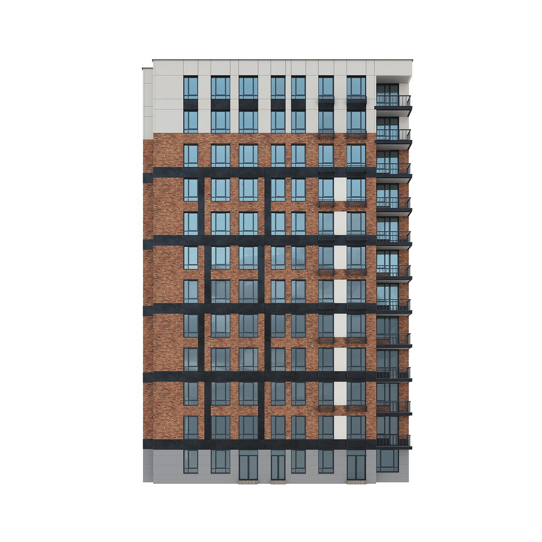 3D Residential Building 004 - TurboSquid 2060201