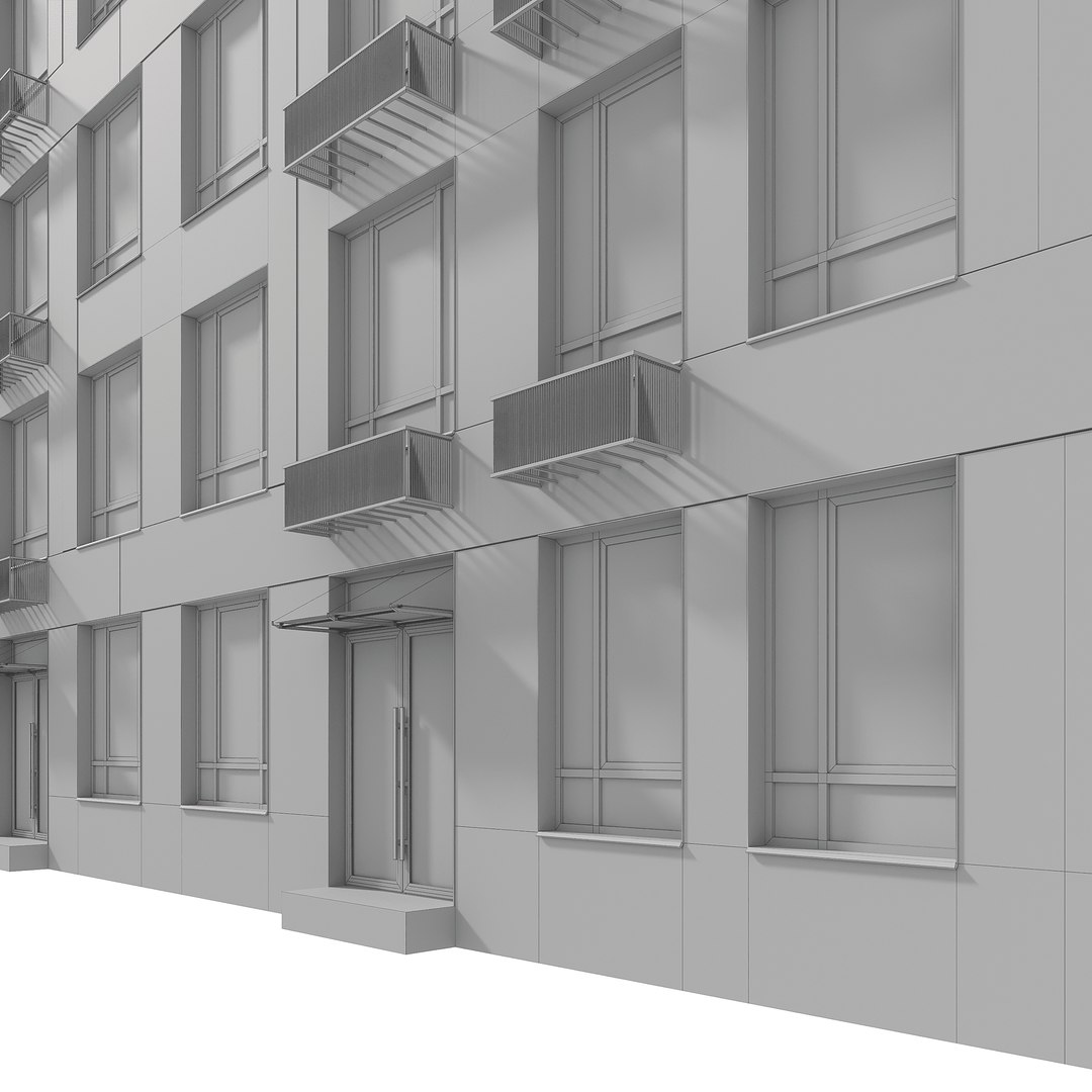 3D Residential Building 004 - TurboSquid 2060201