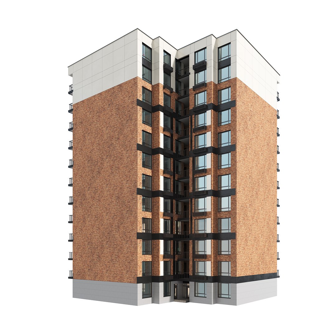 3D Residential Building 004 - TurboSquid 2060201