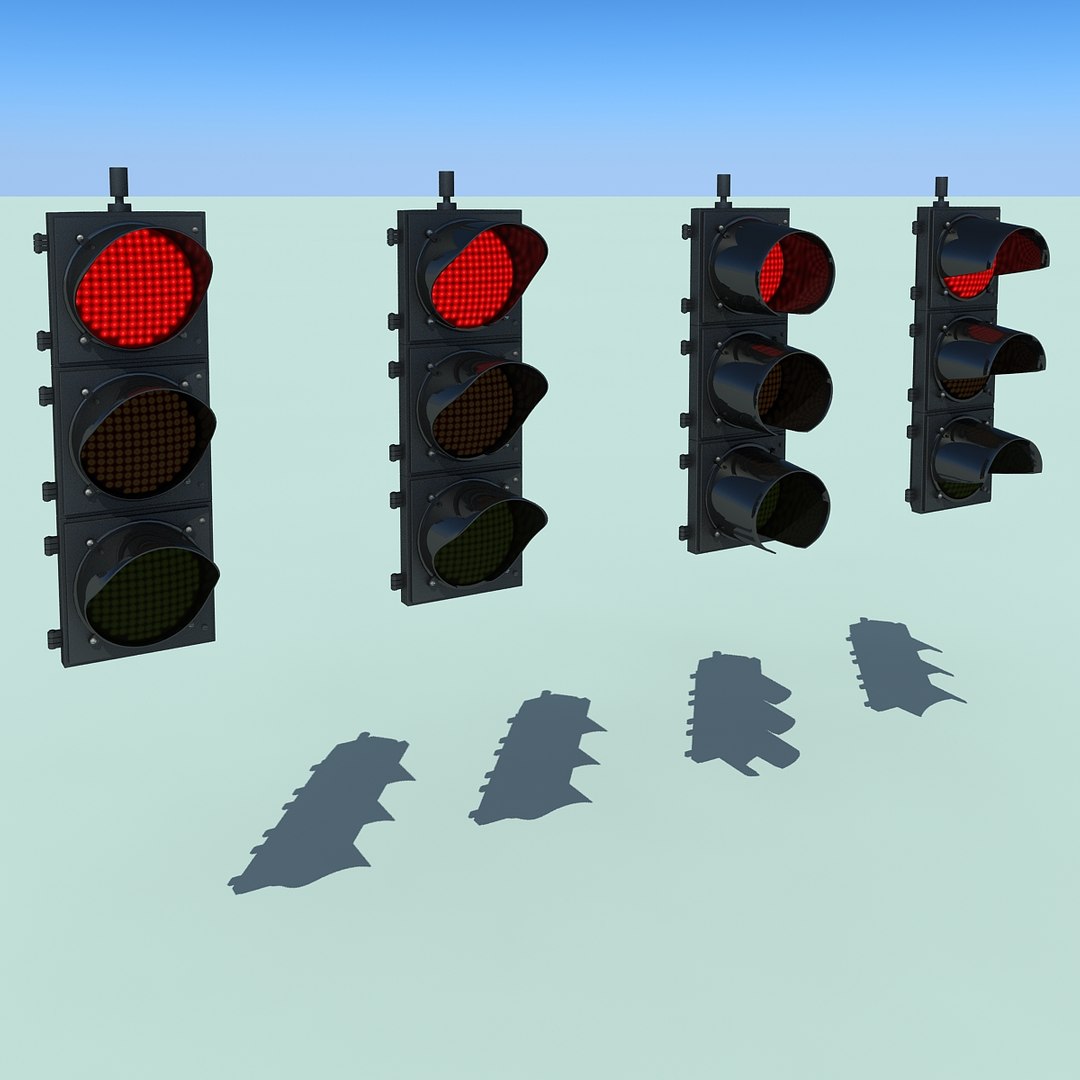 Traffic Lights 3d Model