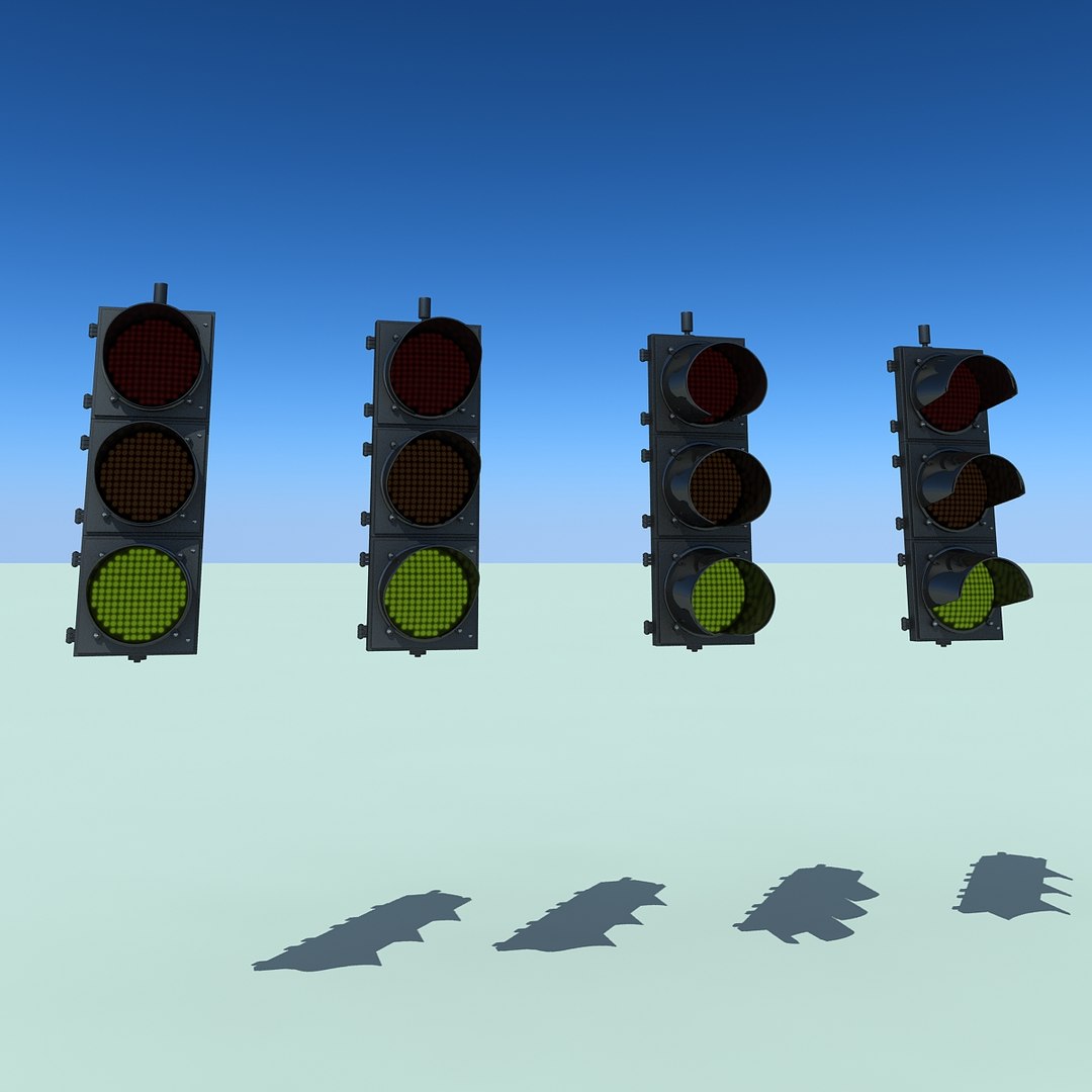 Traffic Lights 3d Model