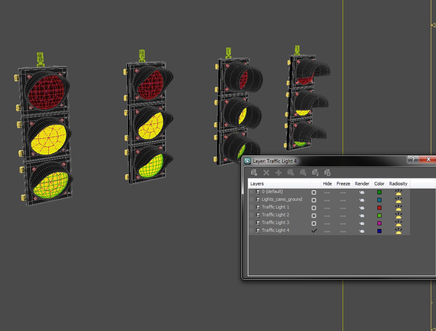 Traffic Lights 3d Model