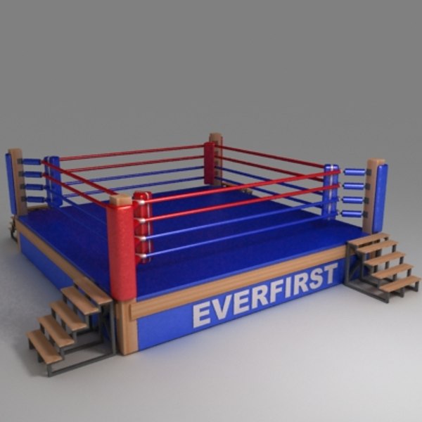 3d boxing ring model
