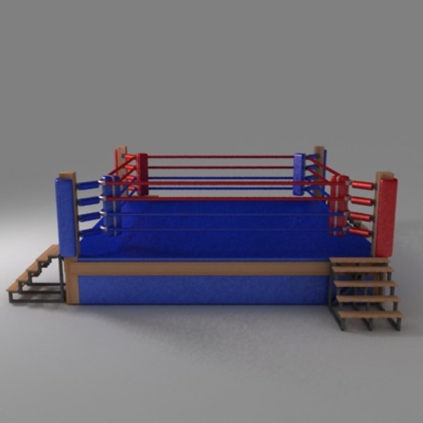 3d boxing ring model