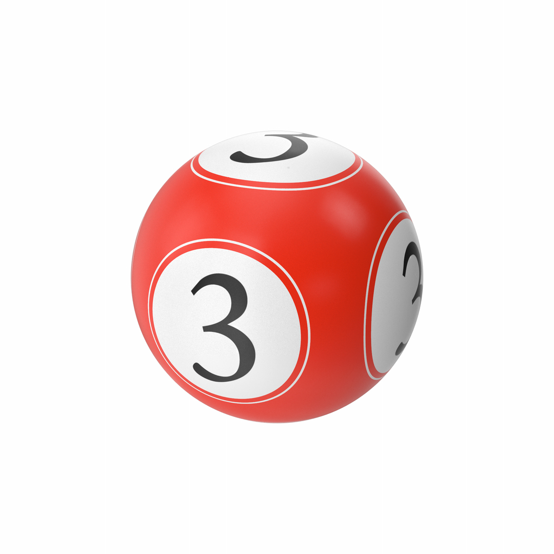 Bingo Ball 3 3D - TurboSquid 2245609