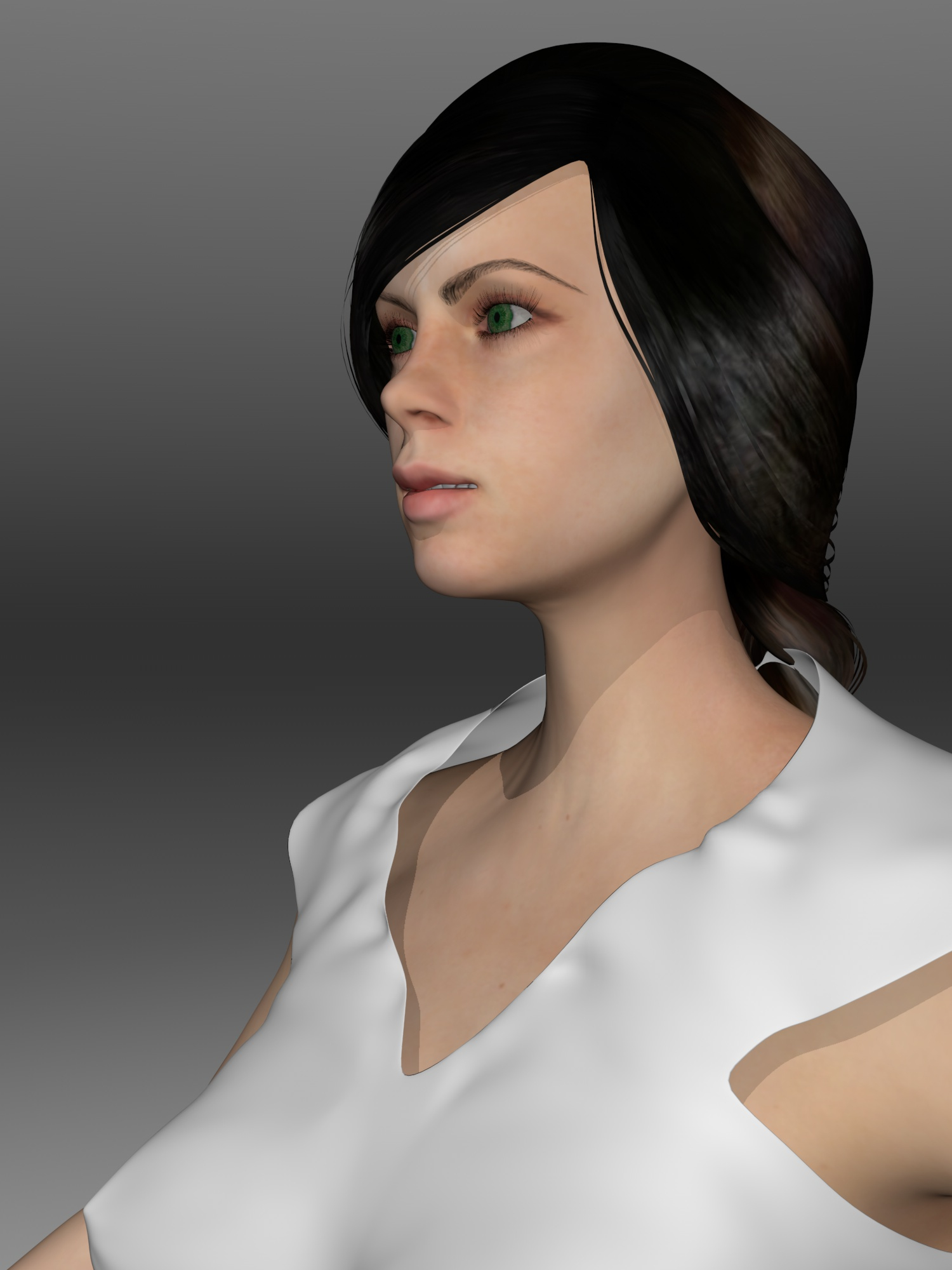 3d Model Beautiful Girl Big Breasts