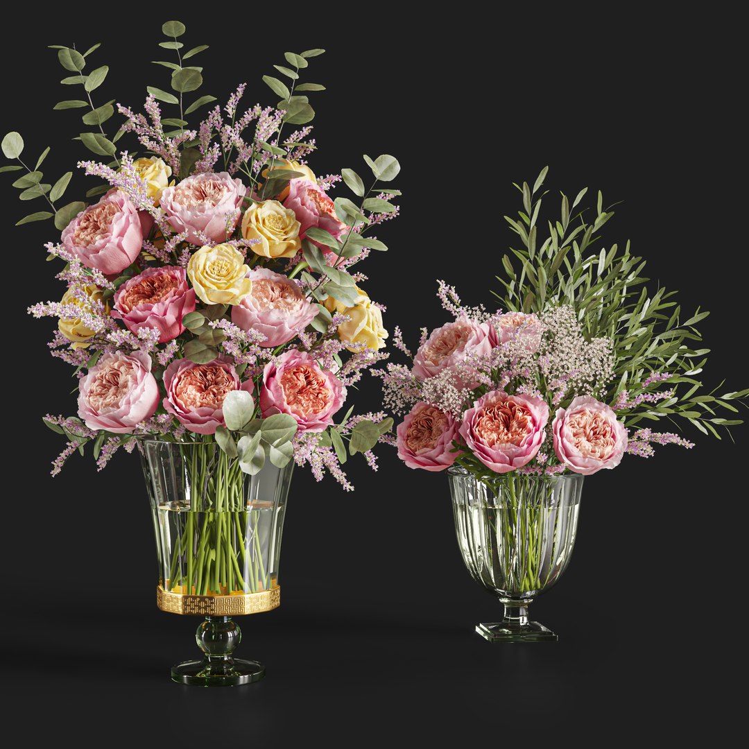 Flower Set 018 Rose Caspian Model - TurboSquid 1853754