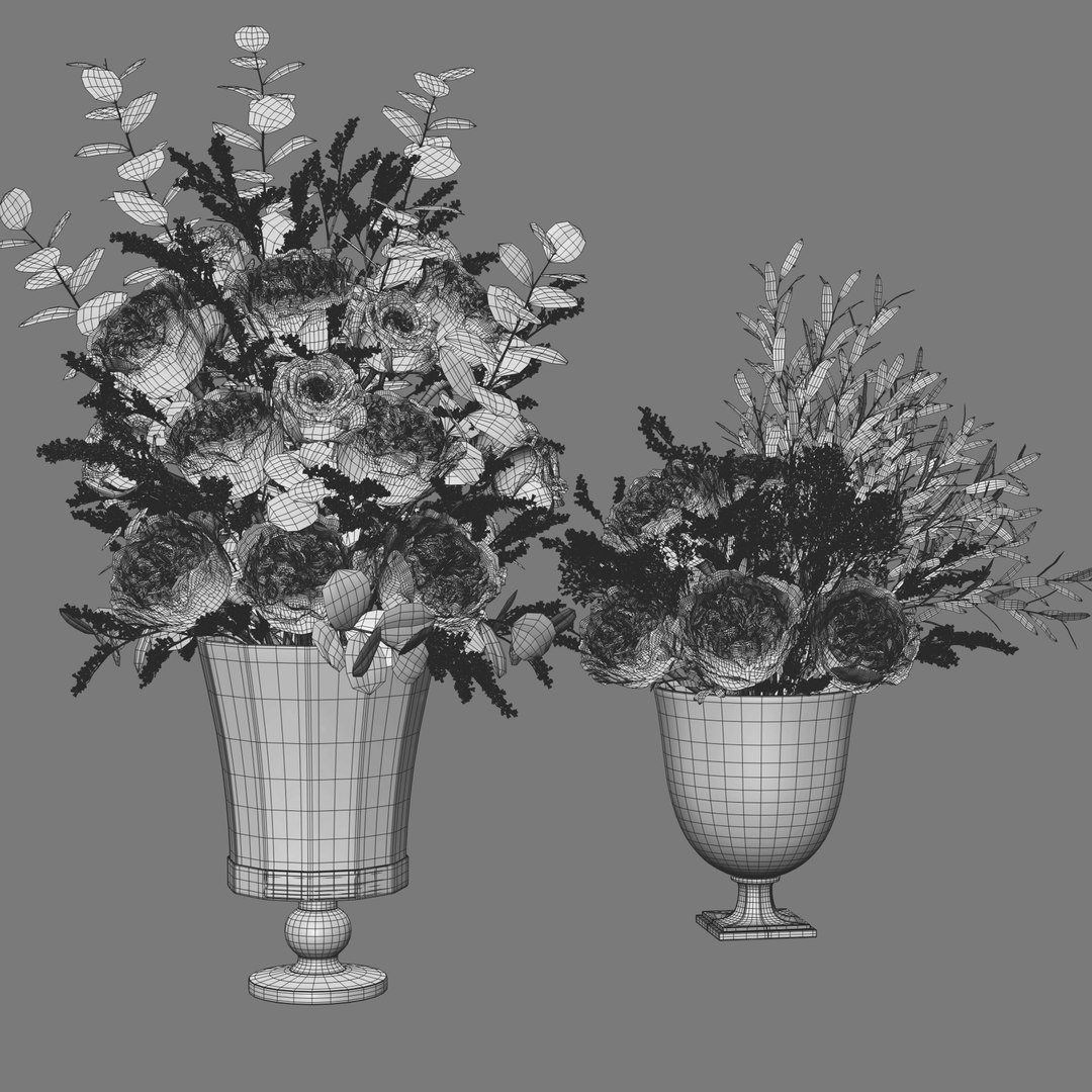 Flower Set 018 Rose Caspian Model - TurboSquid 1853754
