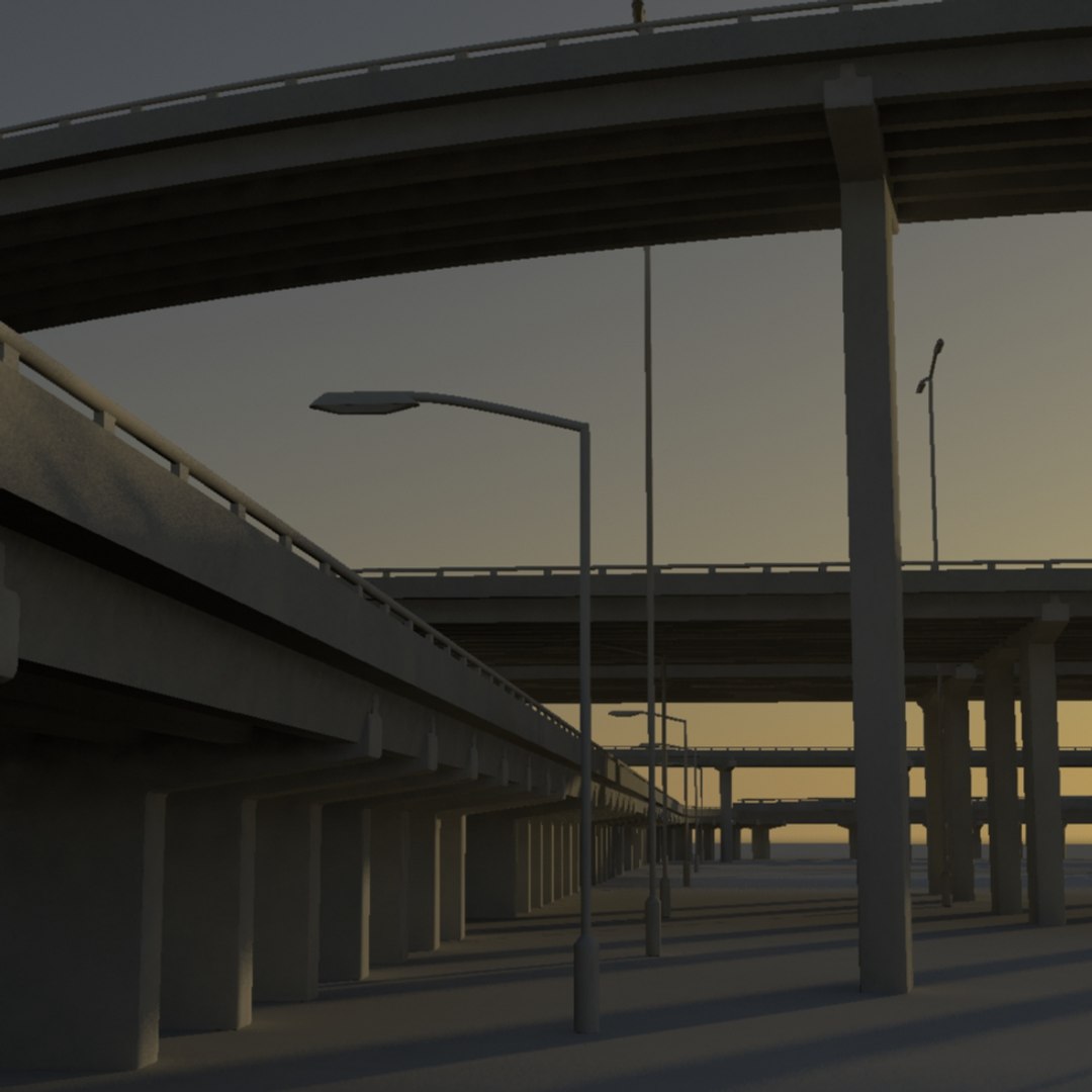 Freeway Street Highway 3d Ma