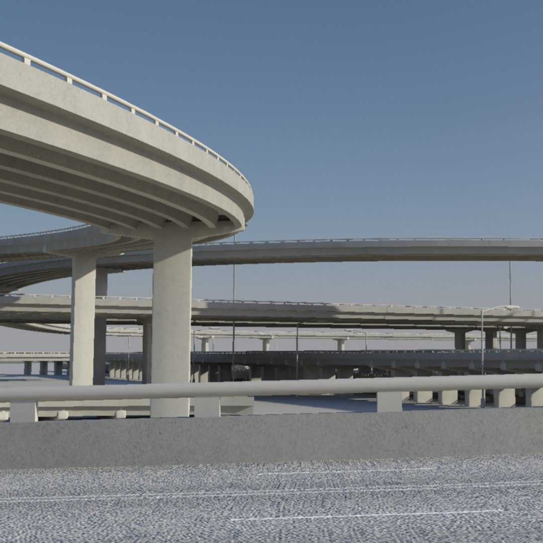 Freeway Street Highway 3d Ma