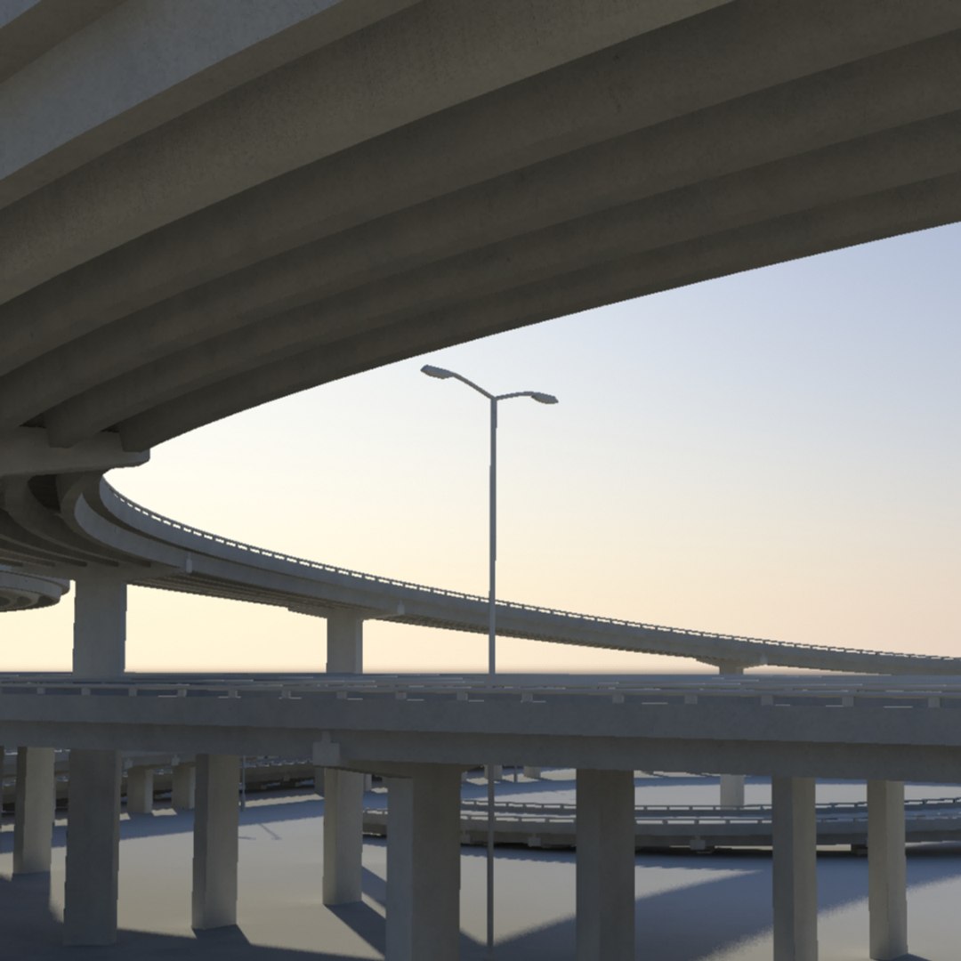 Freeway Street Highway 3d Ma