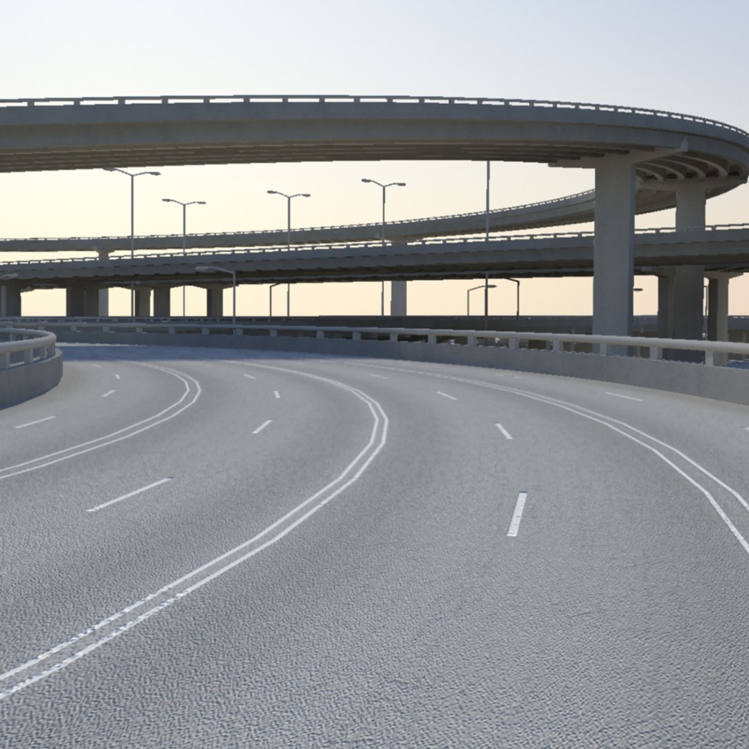 Freeway Street Highway 3d Ma