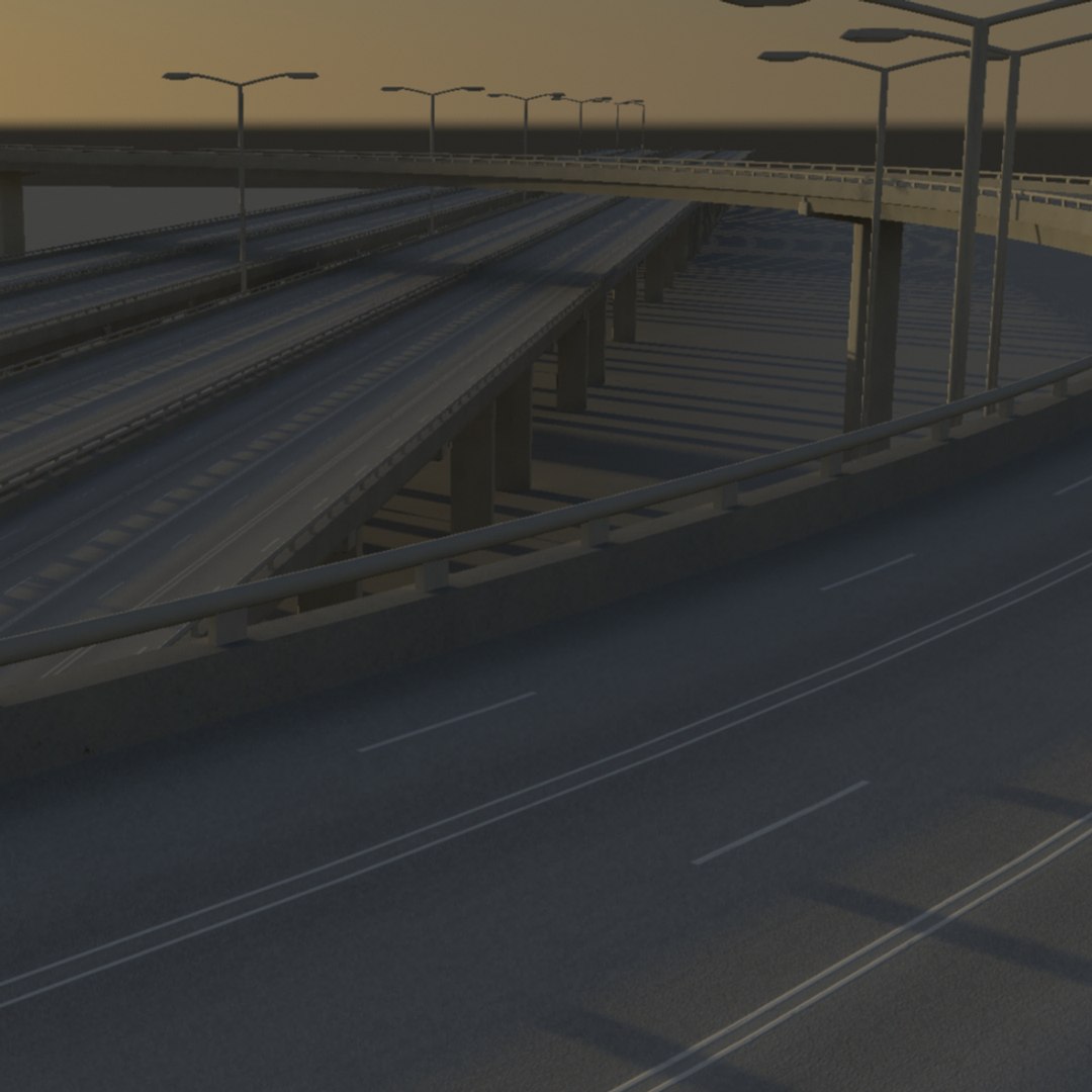 Freeway Street Highway 3d Ma