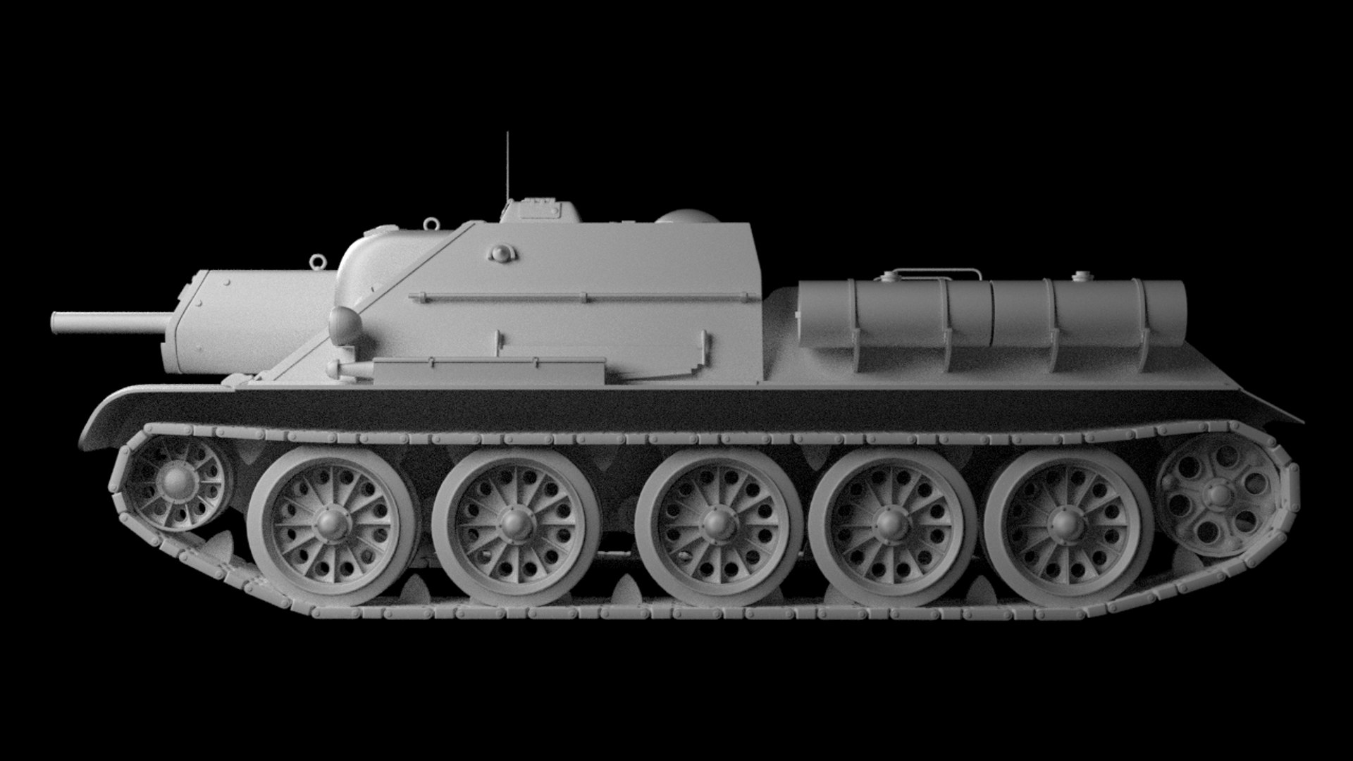 3D Su-122 Wwii Tank - TurboSquid 1346013