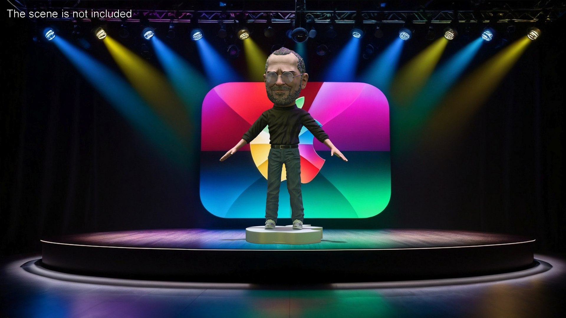3D Tabletop Steve Jobs Figure For 3D Print - TurboSquid 2285479