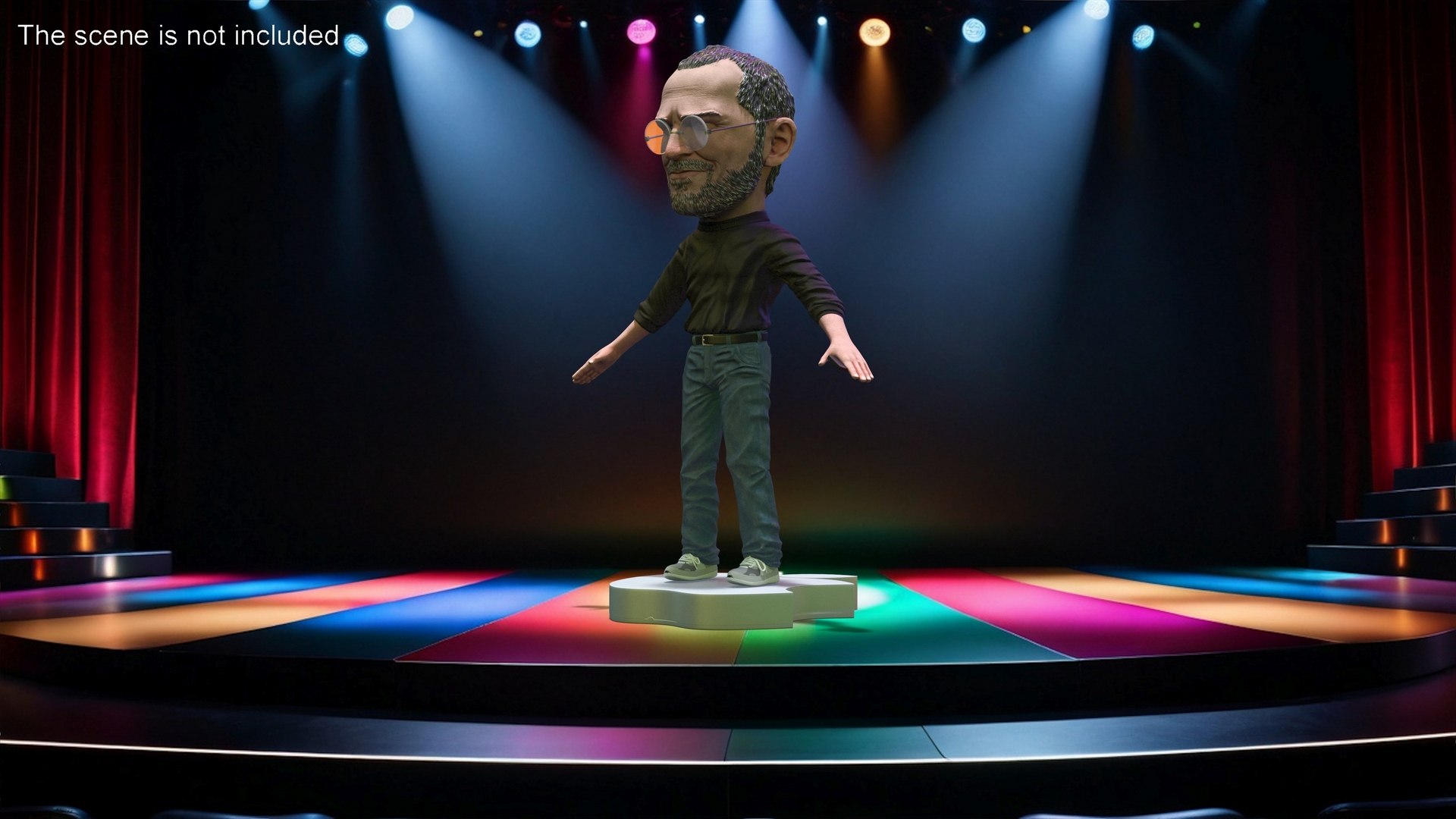 3D Tabletop Steve Jobs Figure For 3D Print - TurboSquid 2285479