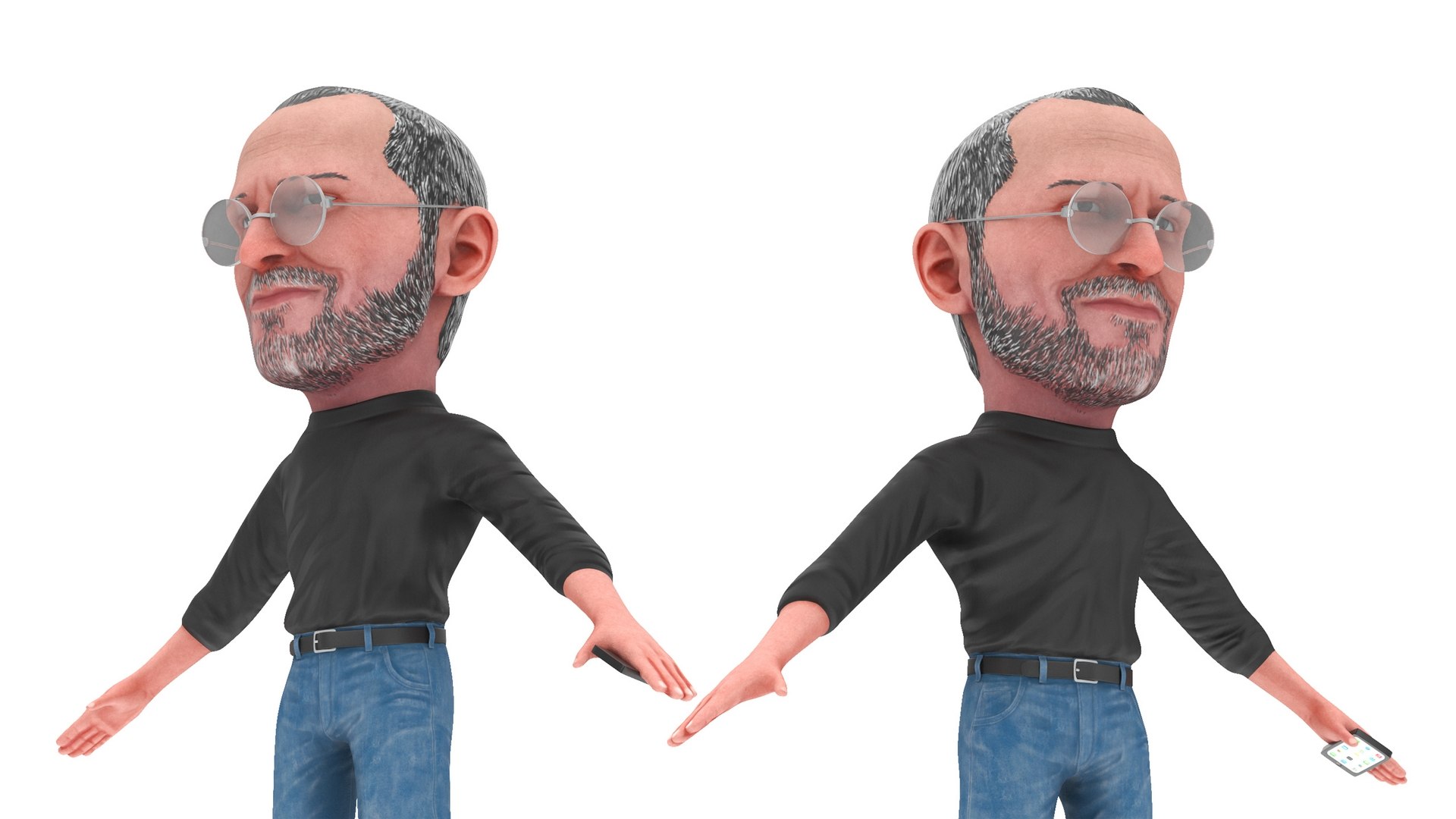 3D Tabletop Steve Jobs Figure For 3D Print - TurboSquid 2285479